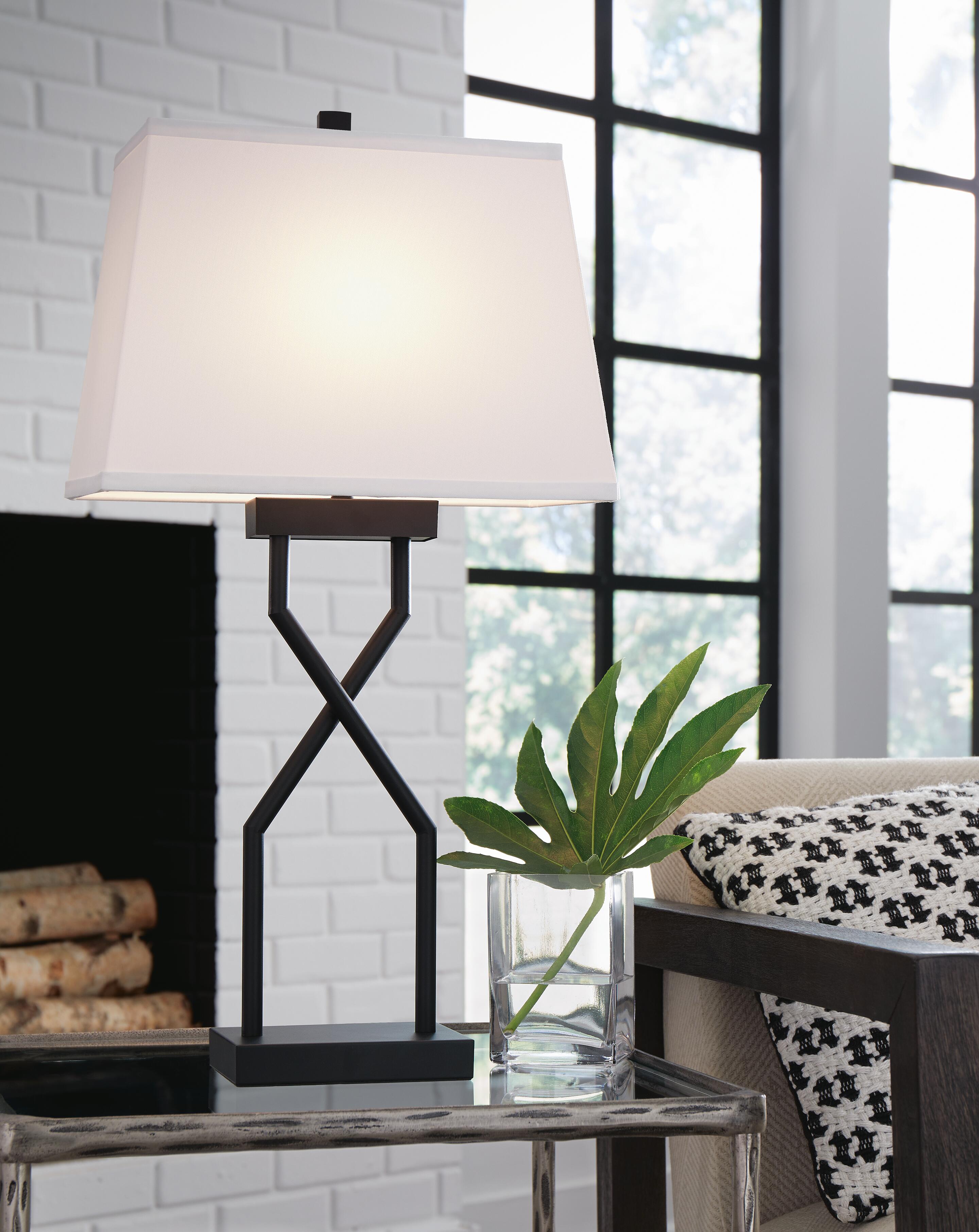 Click here for Brookthrone Table Lamp (Set of 2)  Black prices