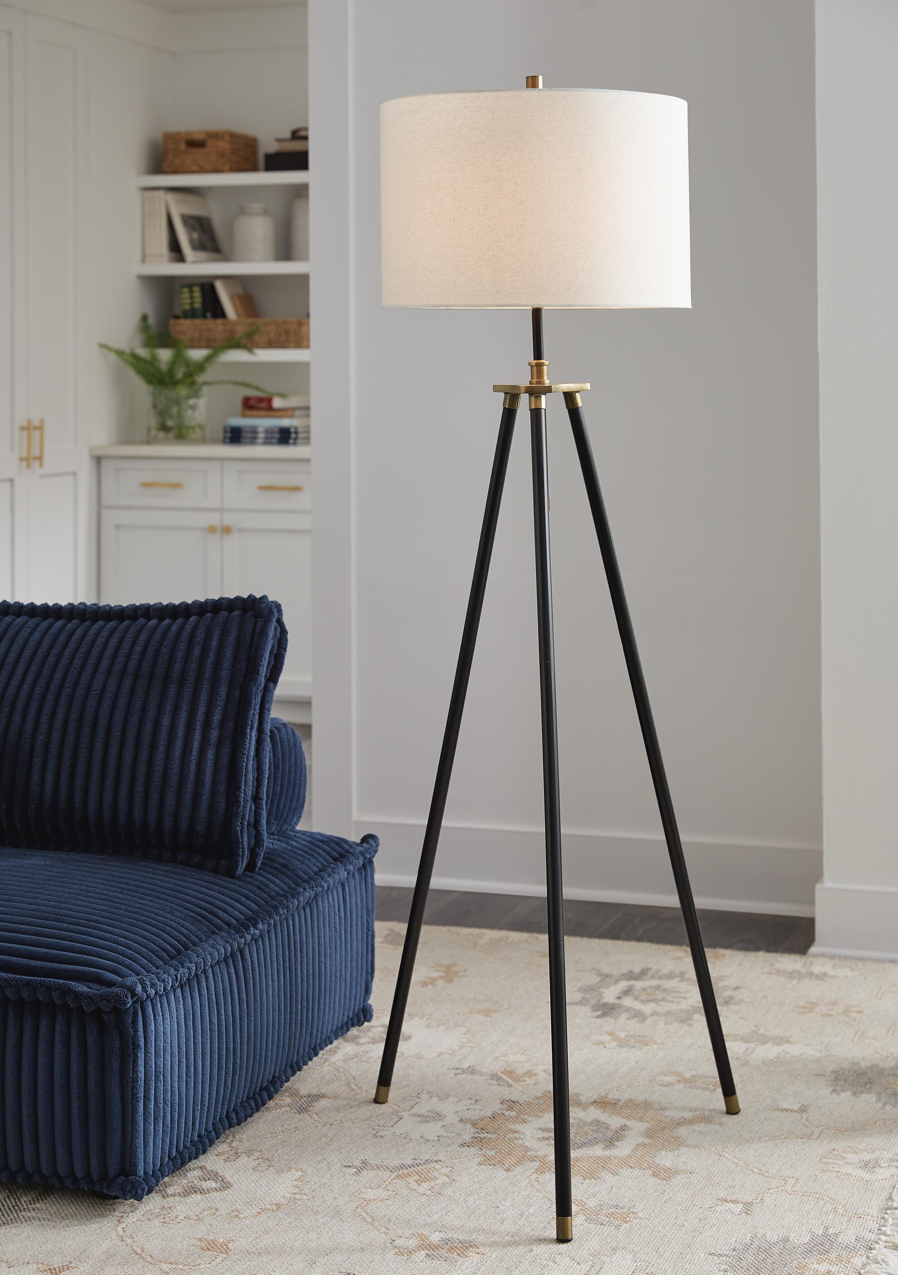 Click here for Cashner Floor Lamp  Black/Gold Finish prices