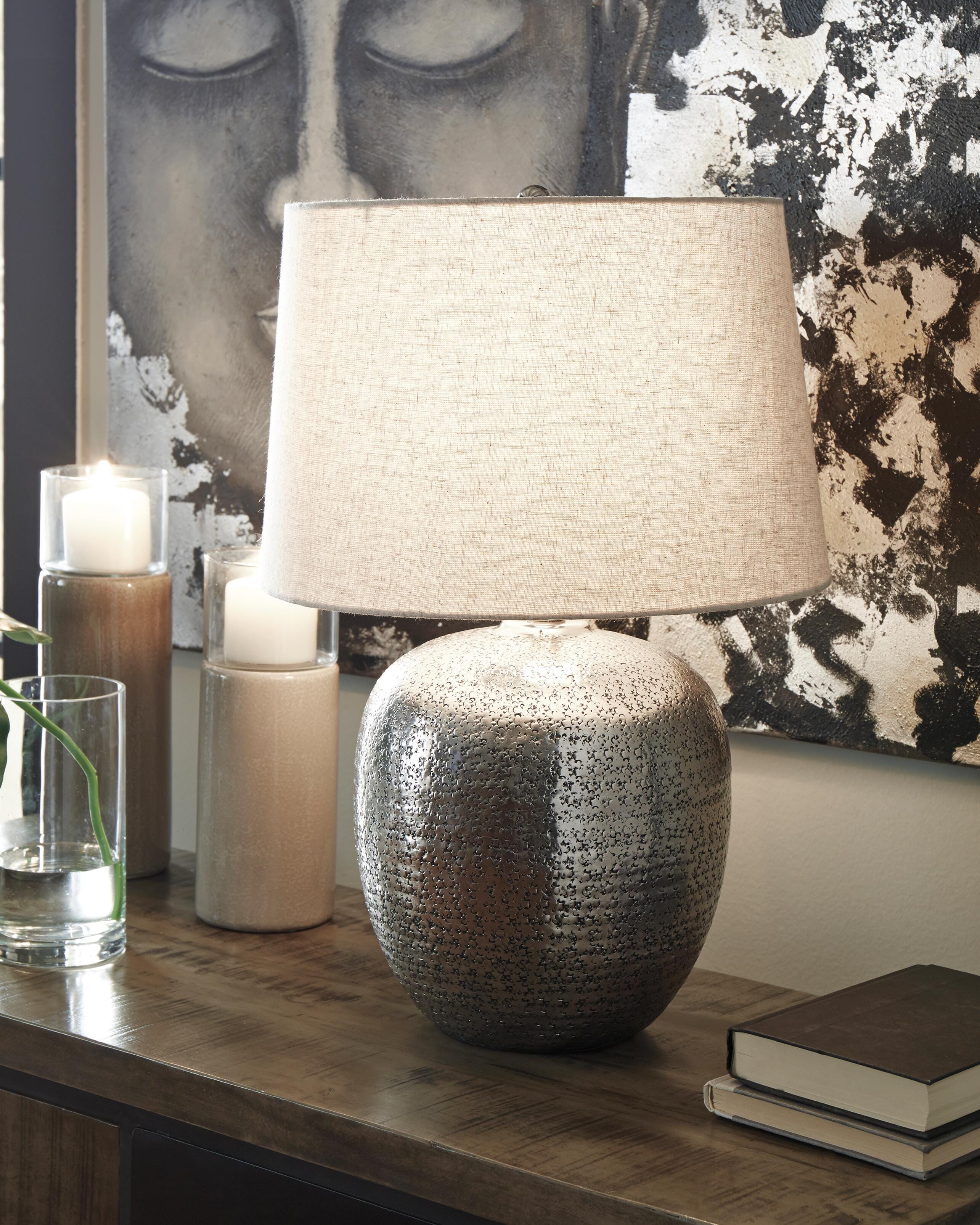 Click here for Magalie Table Lamp  Antique Silver Finish prices