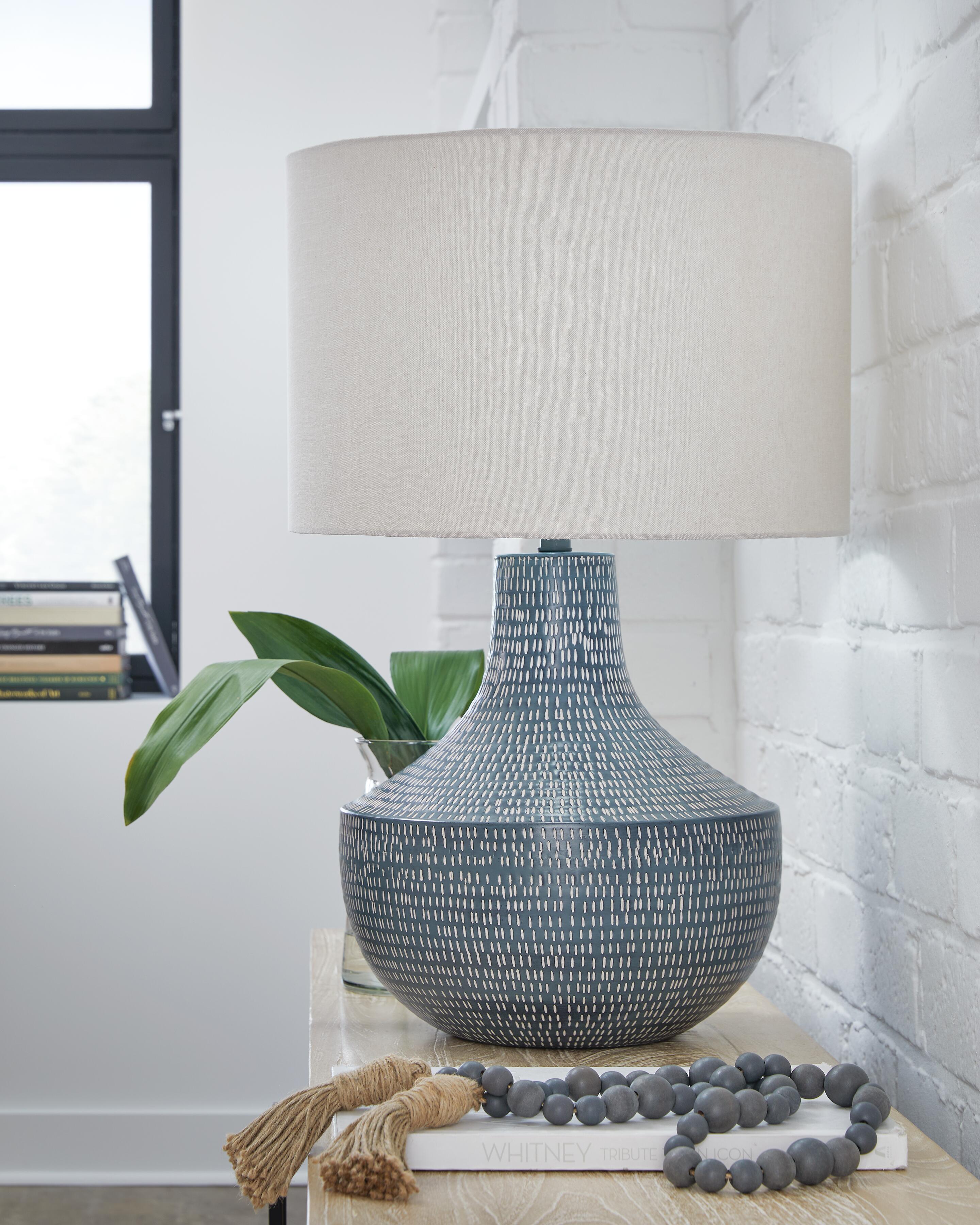Click here for Schylarmont Table Lamp  Antique Gray/White prices