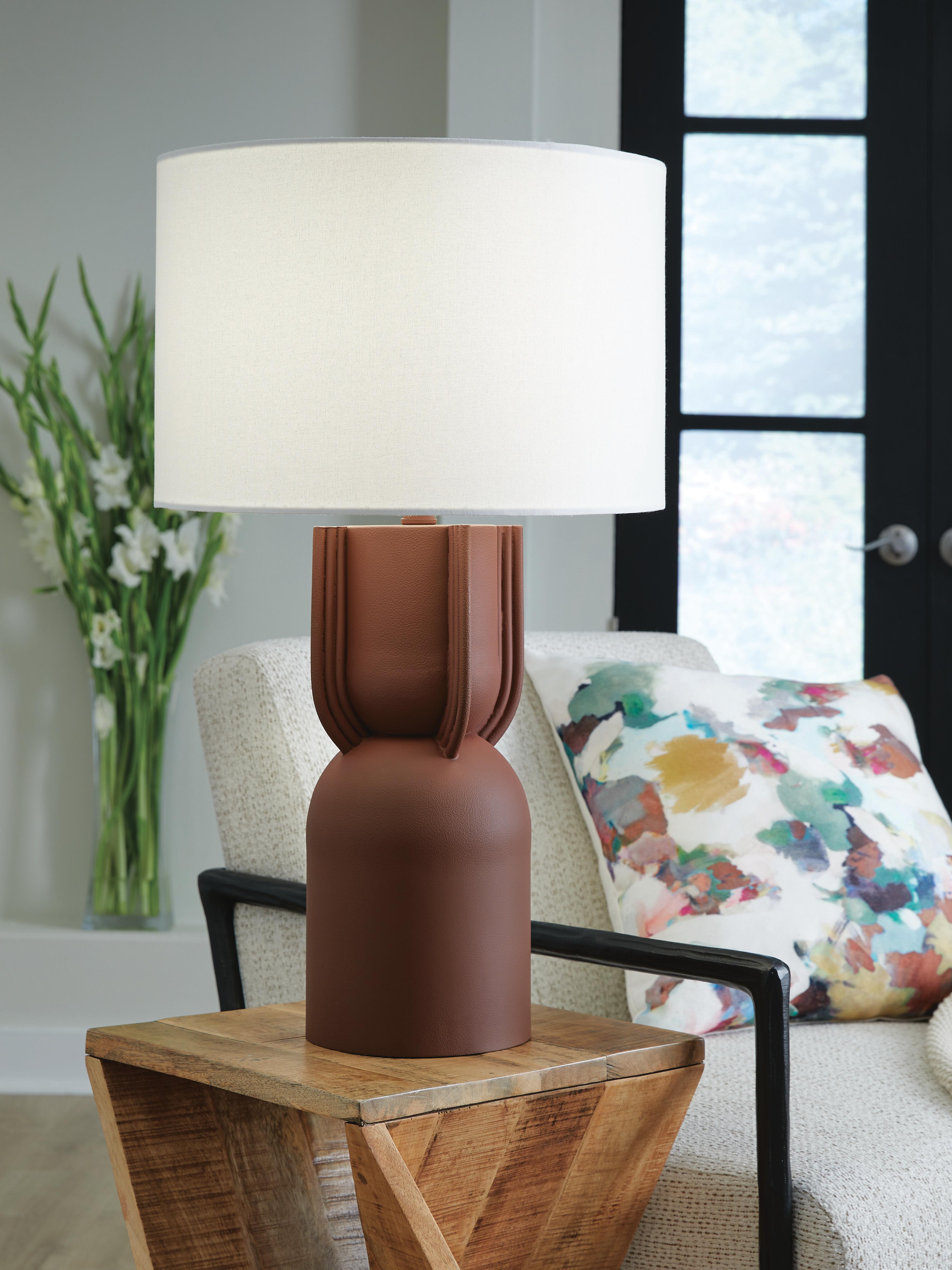 Click here for Rowandale Table Lamp  Brick Red prices
