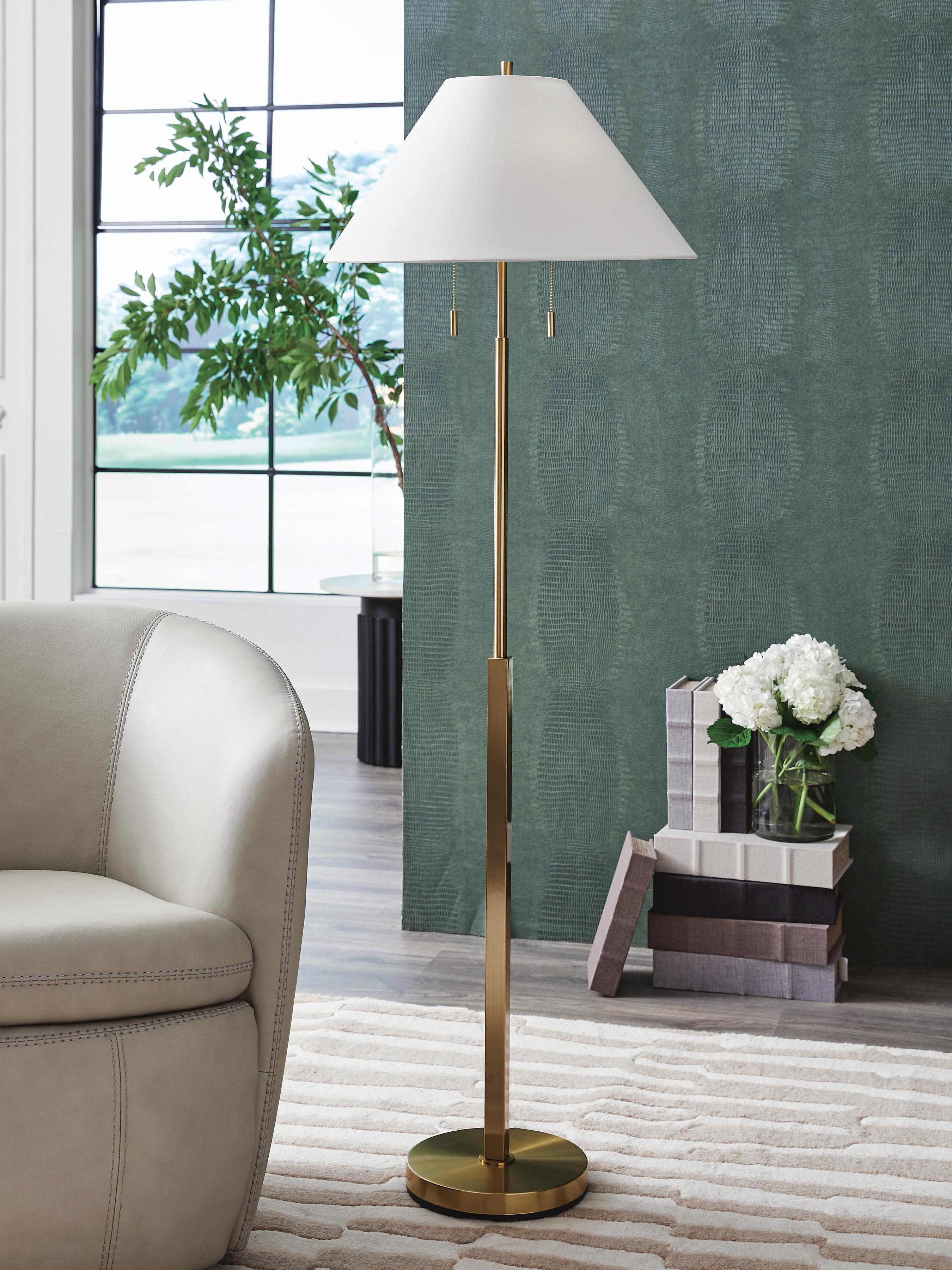 Click here for Haigwood Floor Lamp  Gold Finish prices