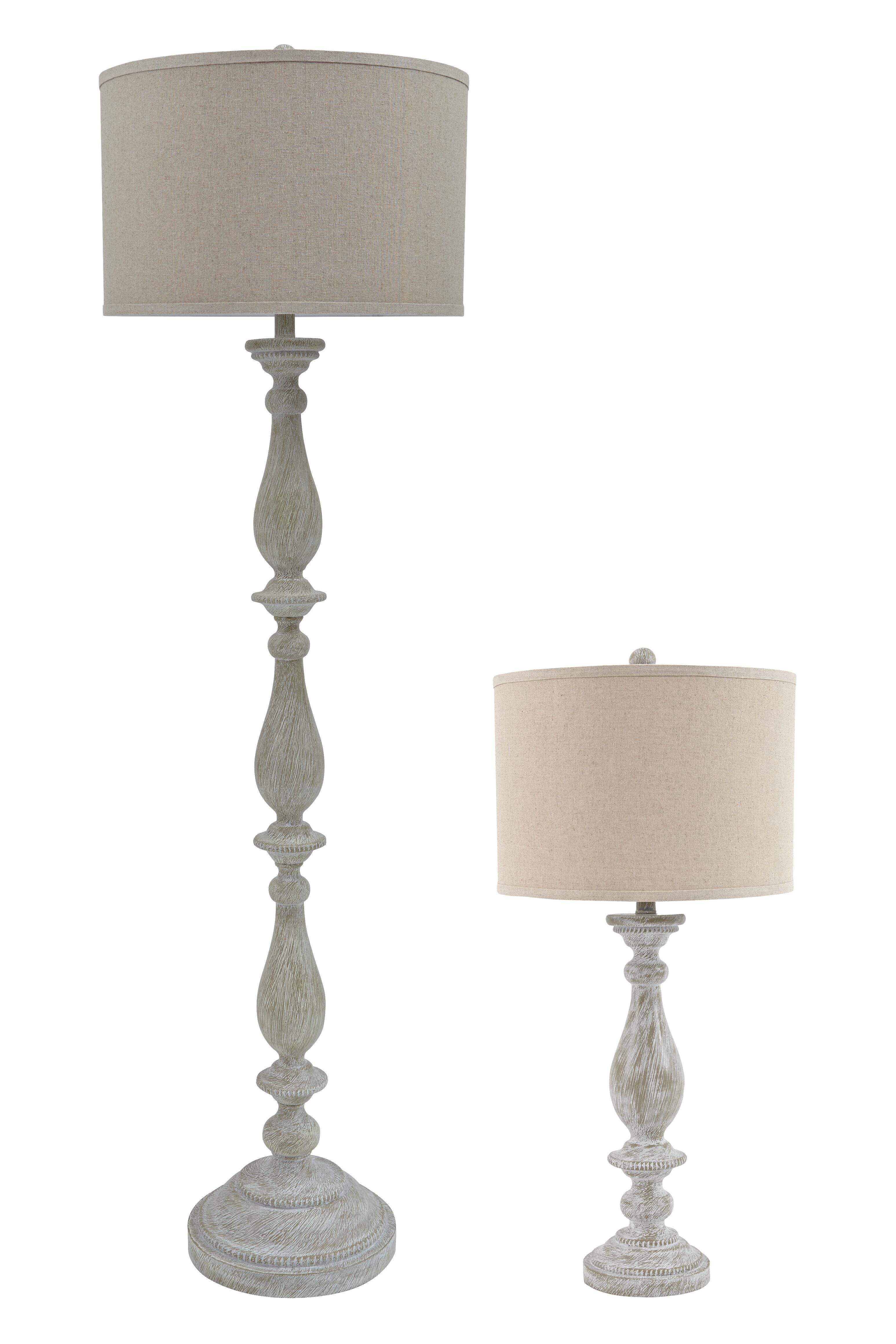 Click here for Bernadate 3-Piece Floor Lamp with 2 Table Lamps Se... prices