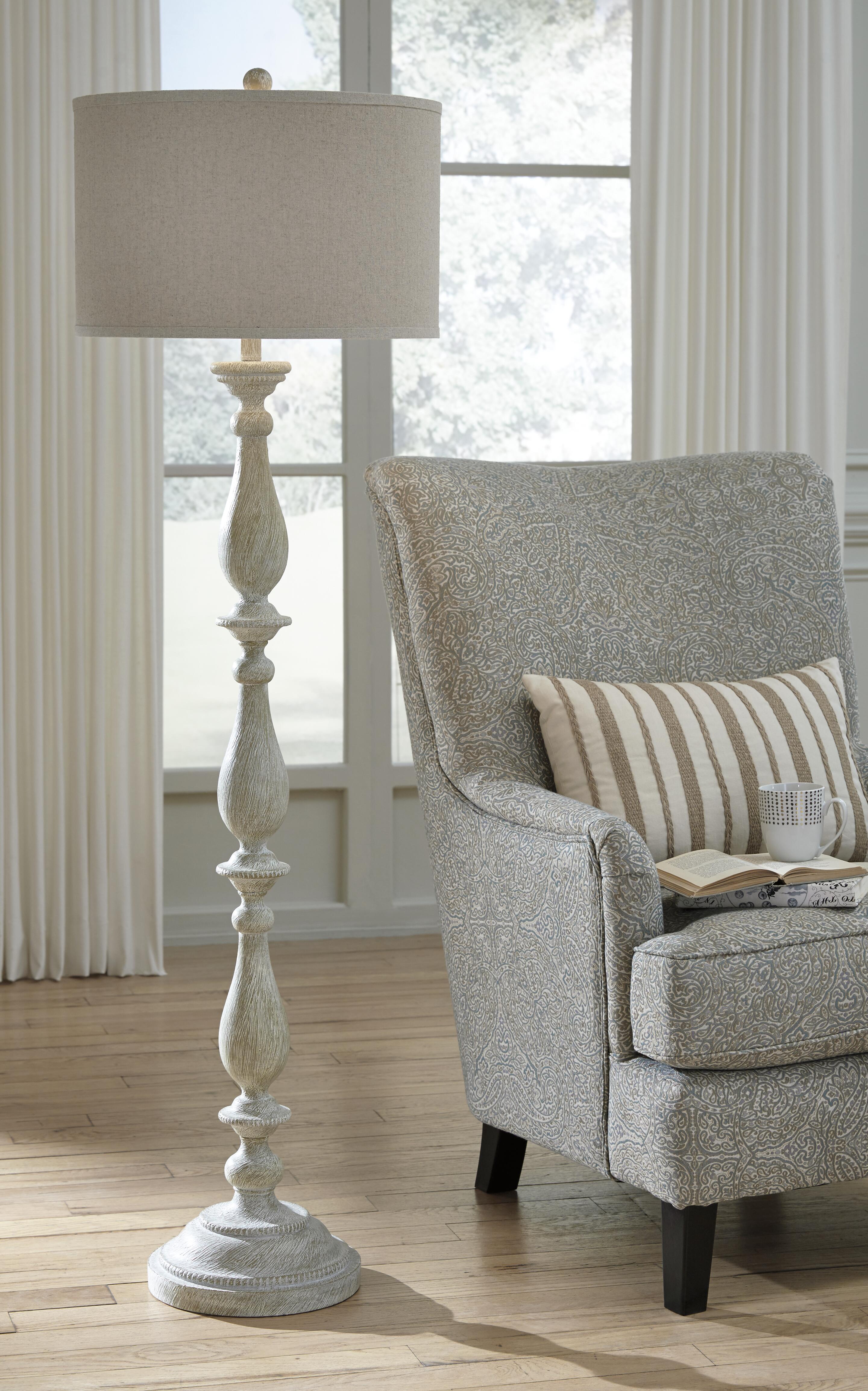 Click here for Bernadate Floor Lamp  Whitewash prices