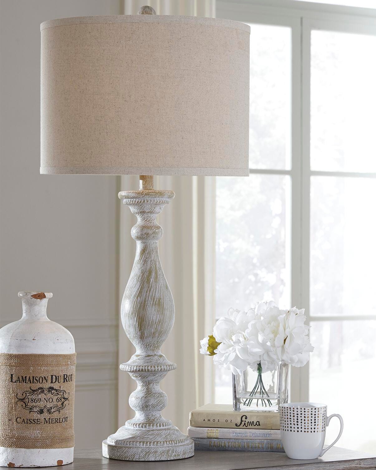 Click here for Bernadate Table Lamp (Set of 2)  Whitewash prices