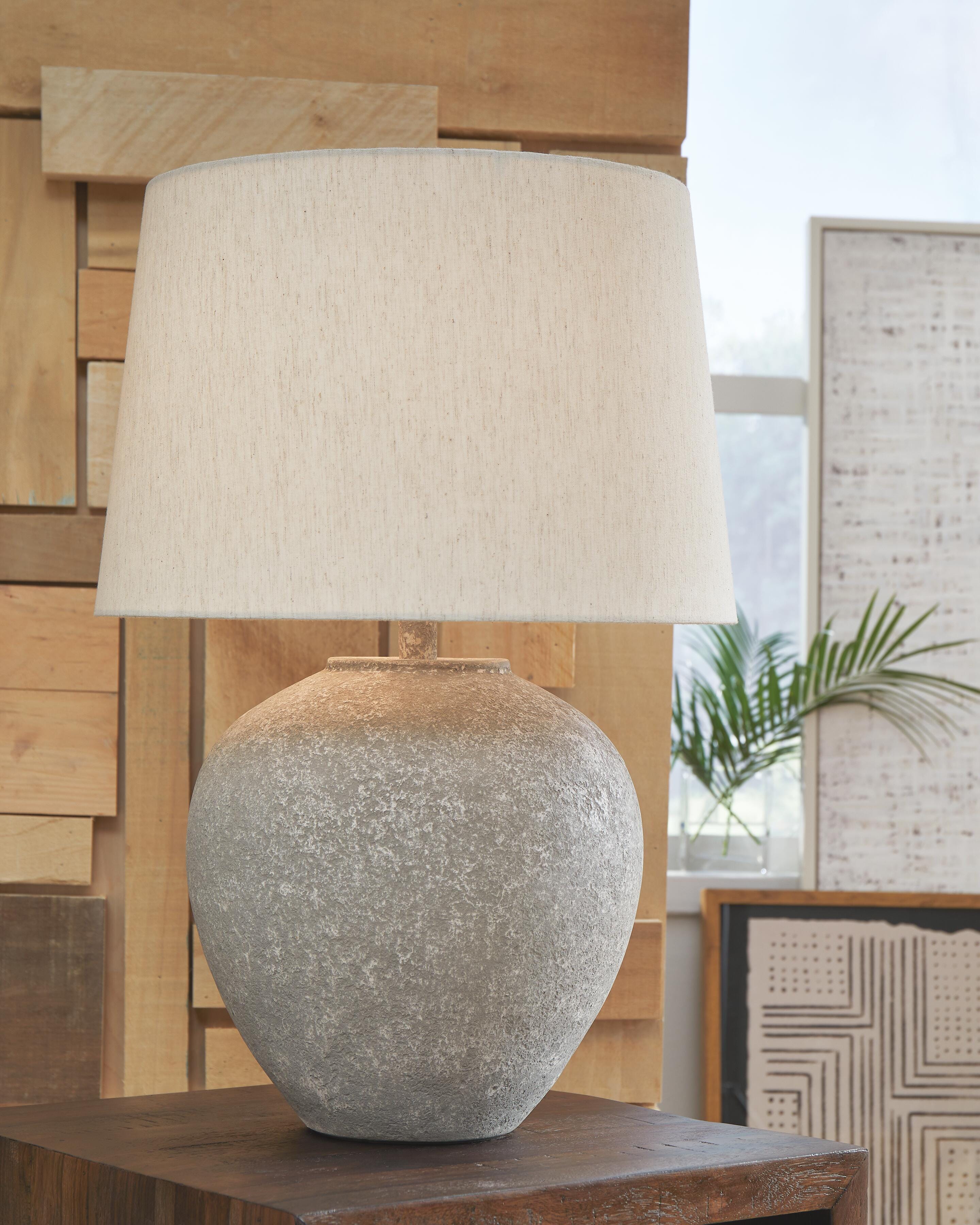 Click here for Dreward Table Lamp  Distressed Gray prices