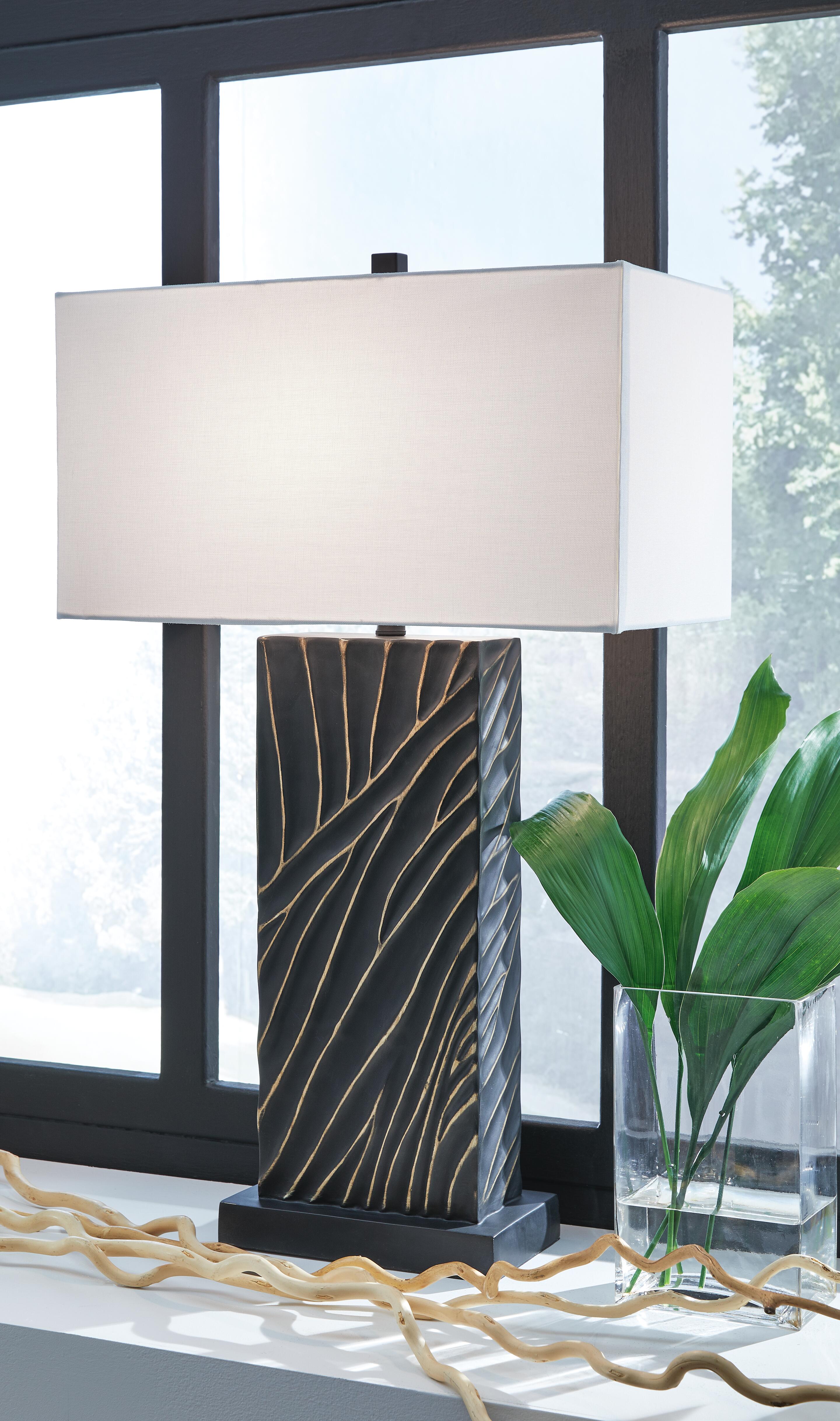 Click here for Bartlen Table Lamp  Black/Gold Finish prices
