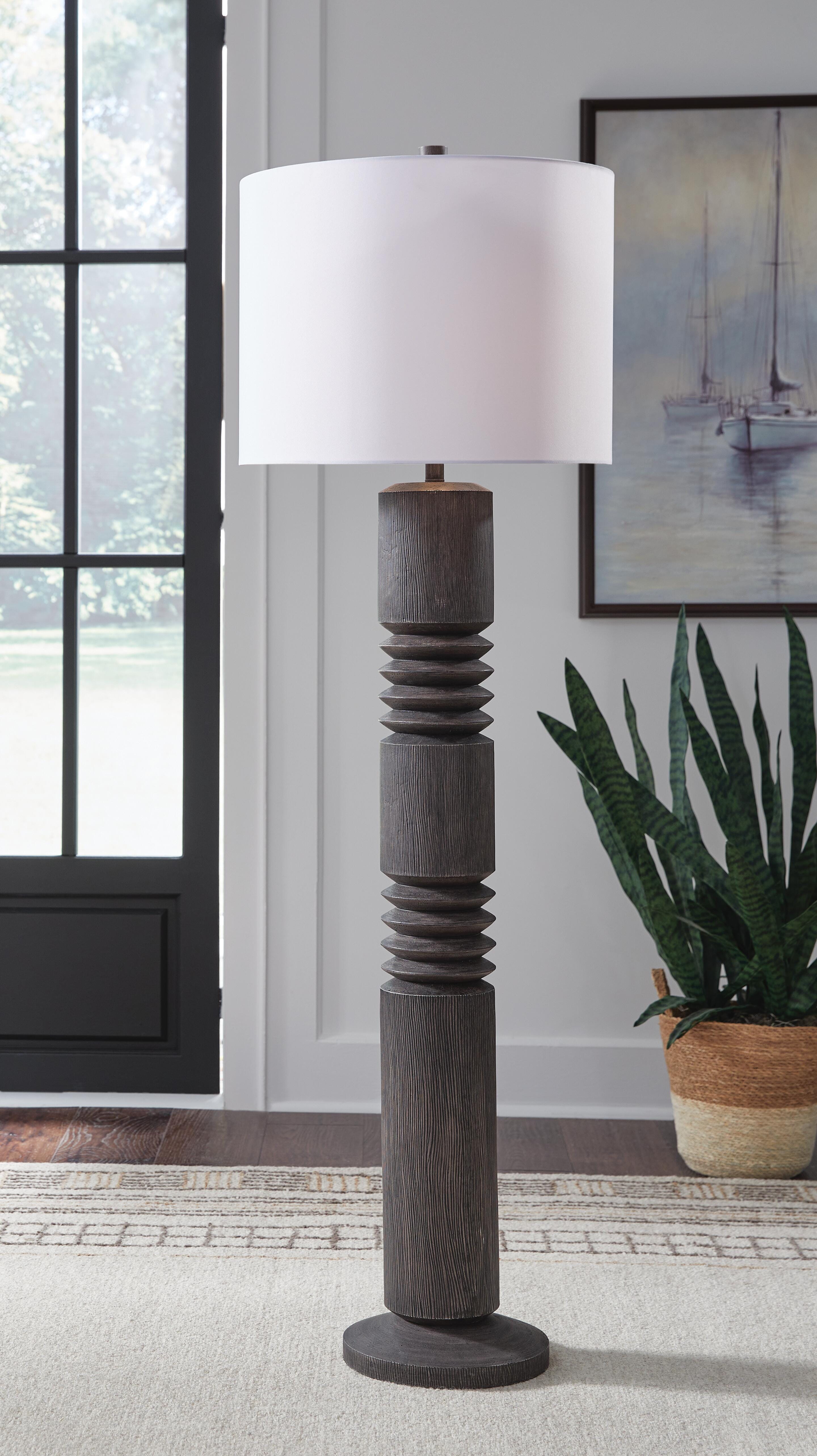 Click here for Fainwell Floor Lamp  Distressed Black prices