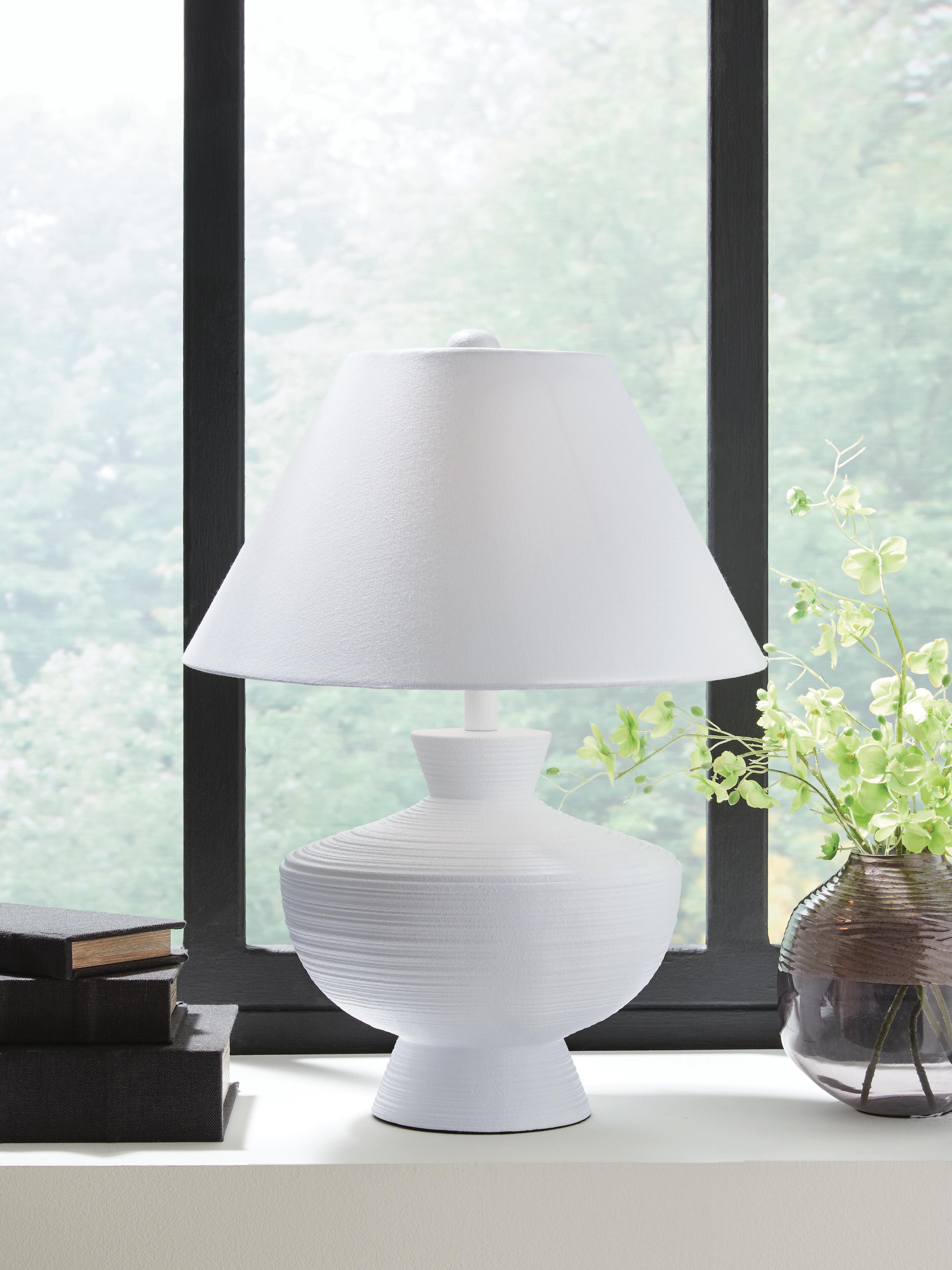 Click here for Harelwood Table Lamp  White prices