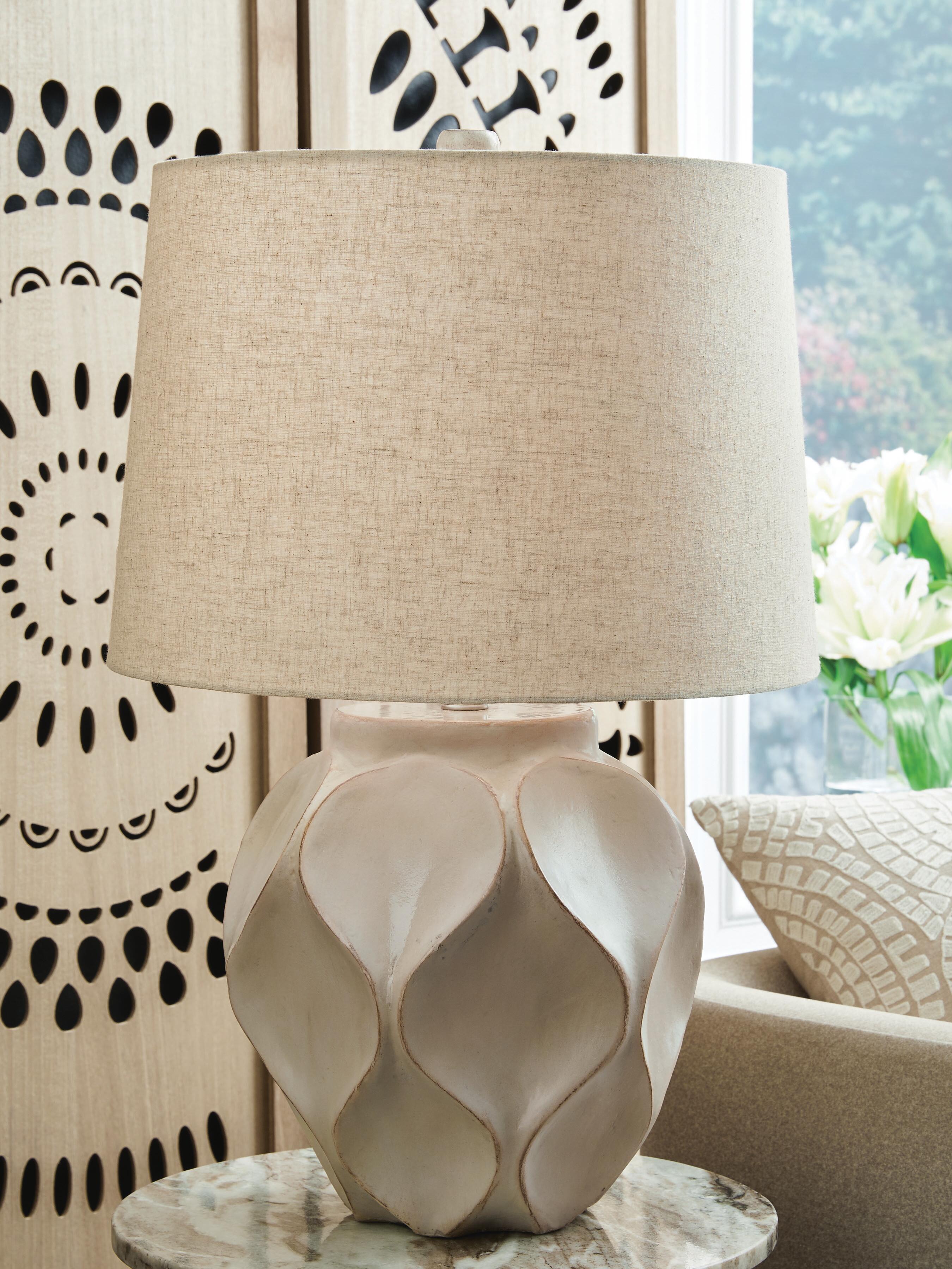 Click here for Edselham Table Lamp  Distressed Cream prices