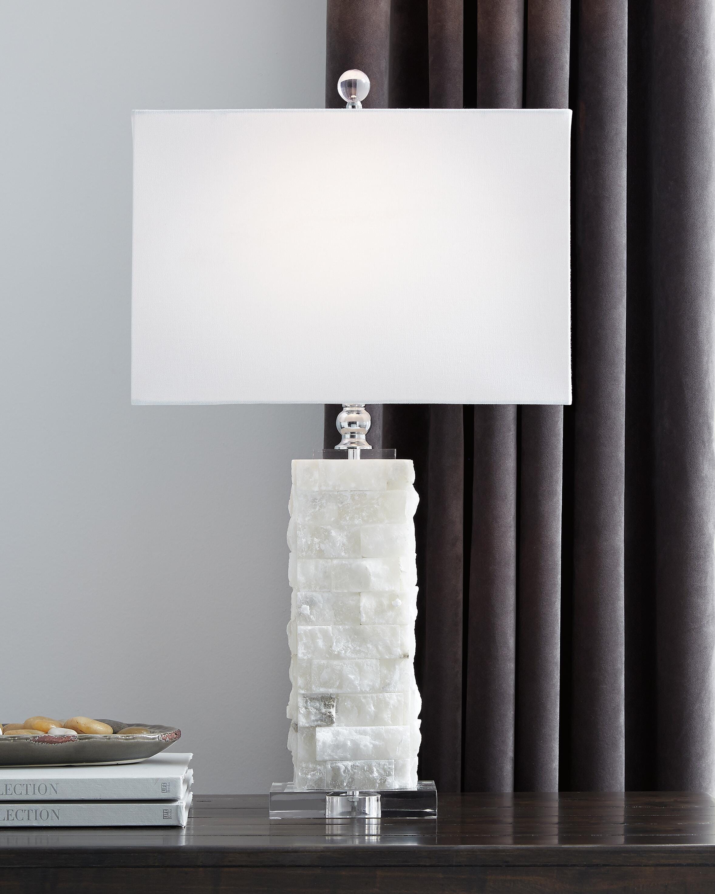 Click here for Malise Table Lamp  White prices