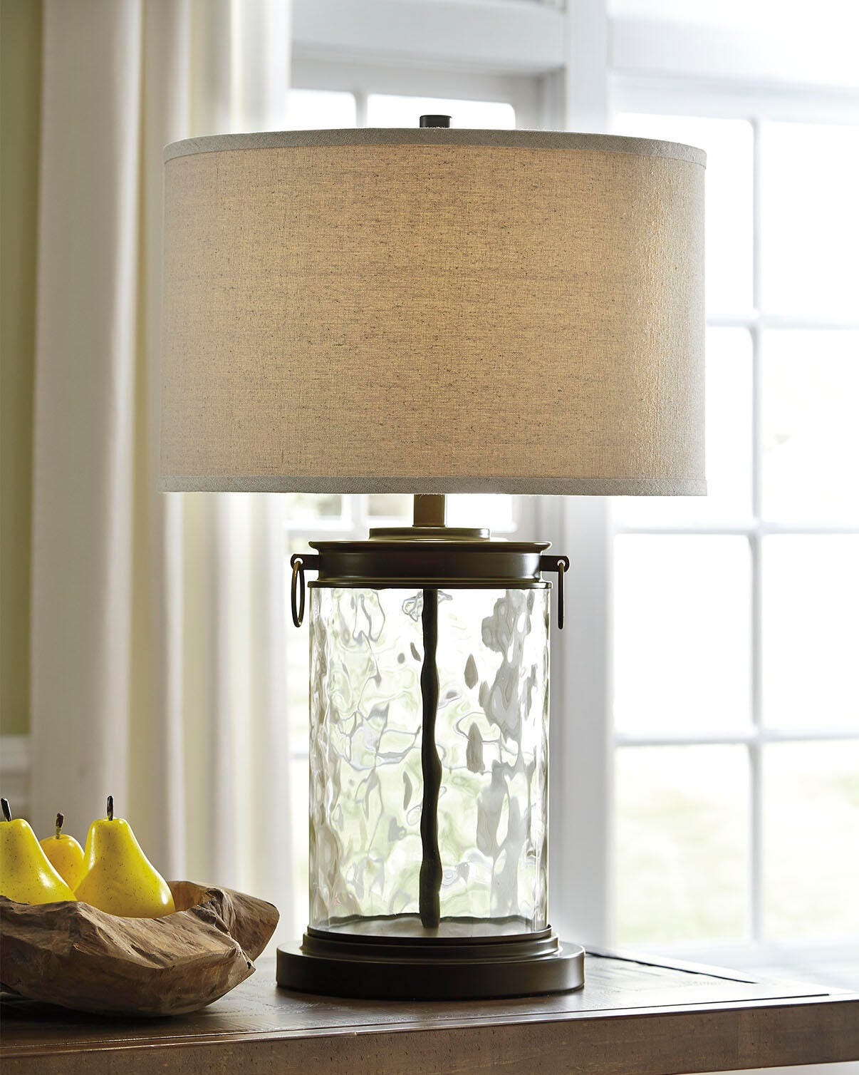 Click here for Tailynn Table Lamp  Clear/Bronze Finish prices