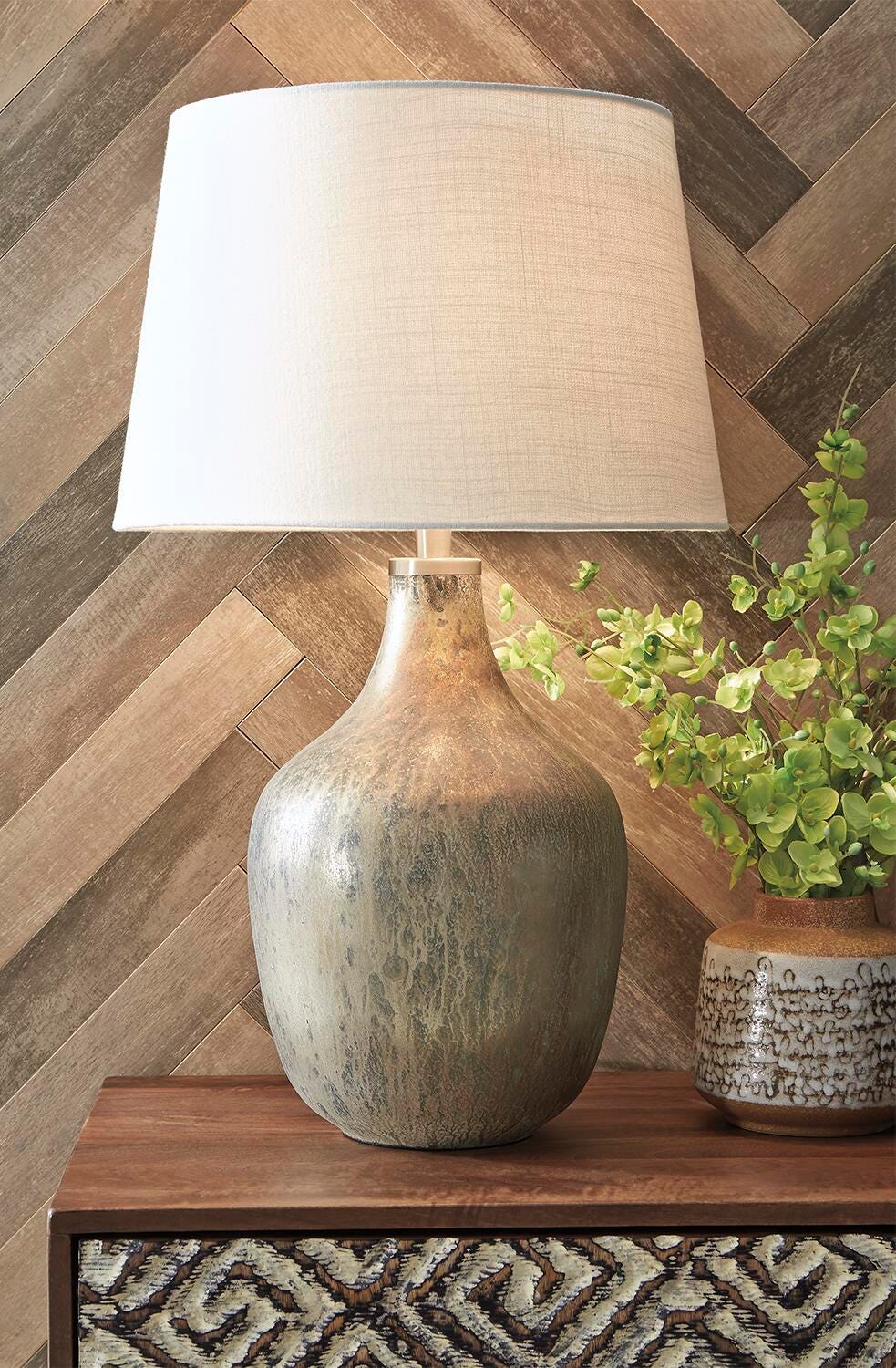 Click here for Mari Table Lamp  Gray/Gold Finish prices