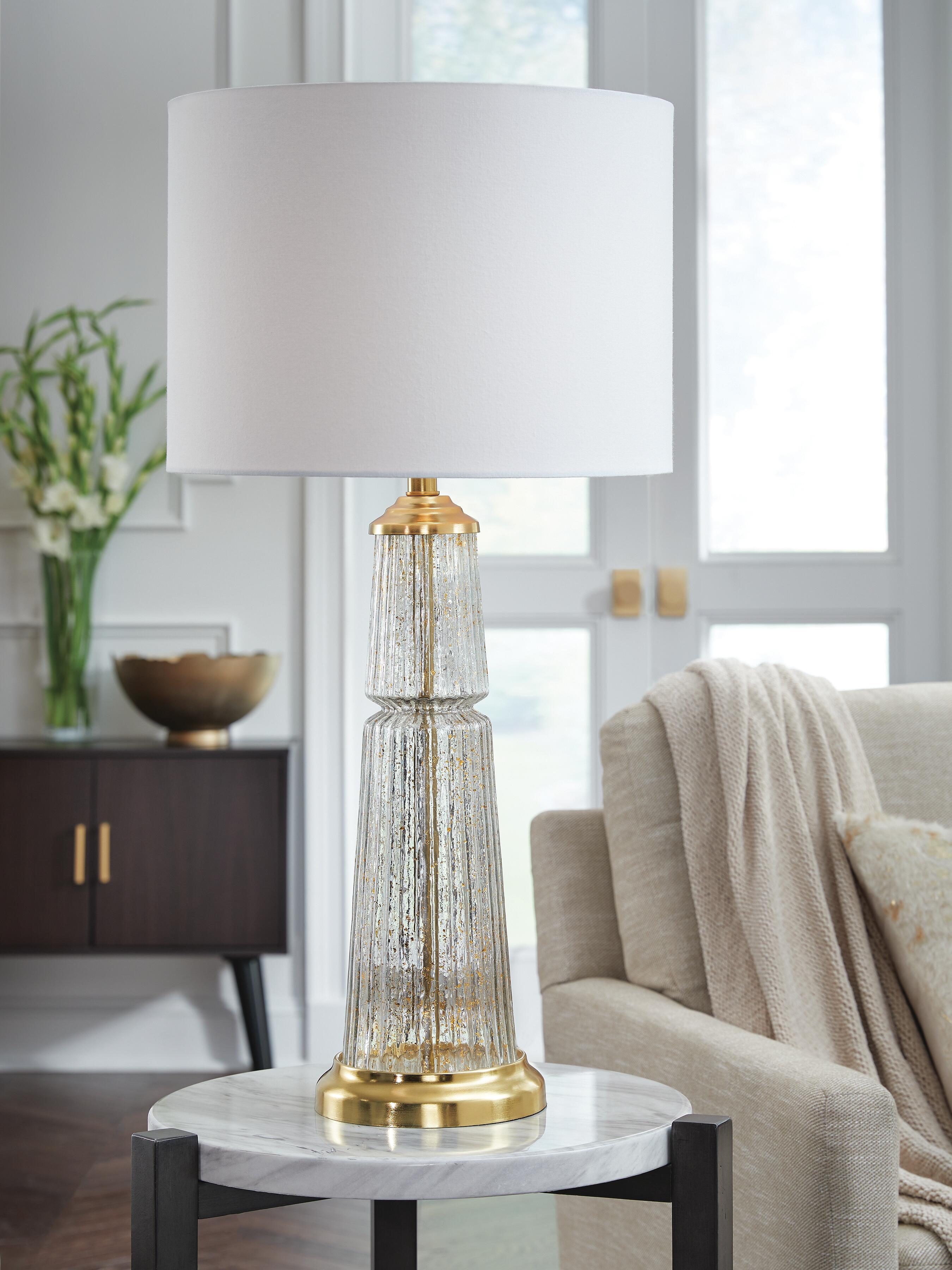 Click here for Bakersboro Table Lamp  Clear/Gold Finish prices