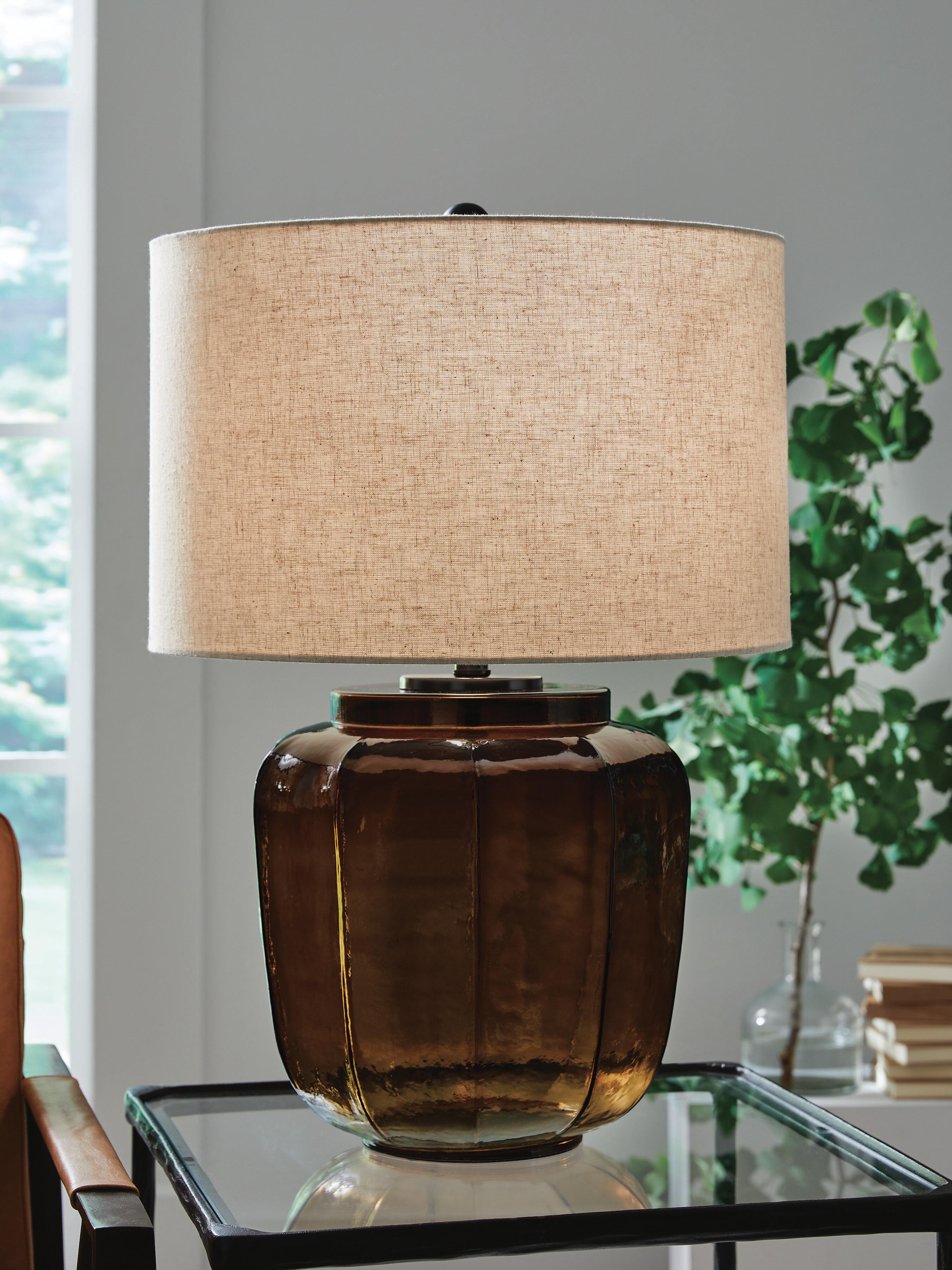 Click here for Bainmore Table Lamp  Amber prices
