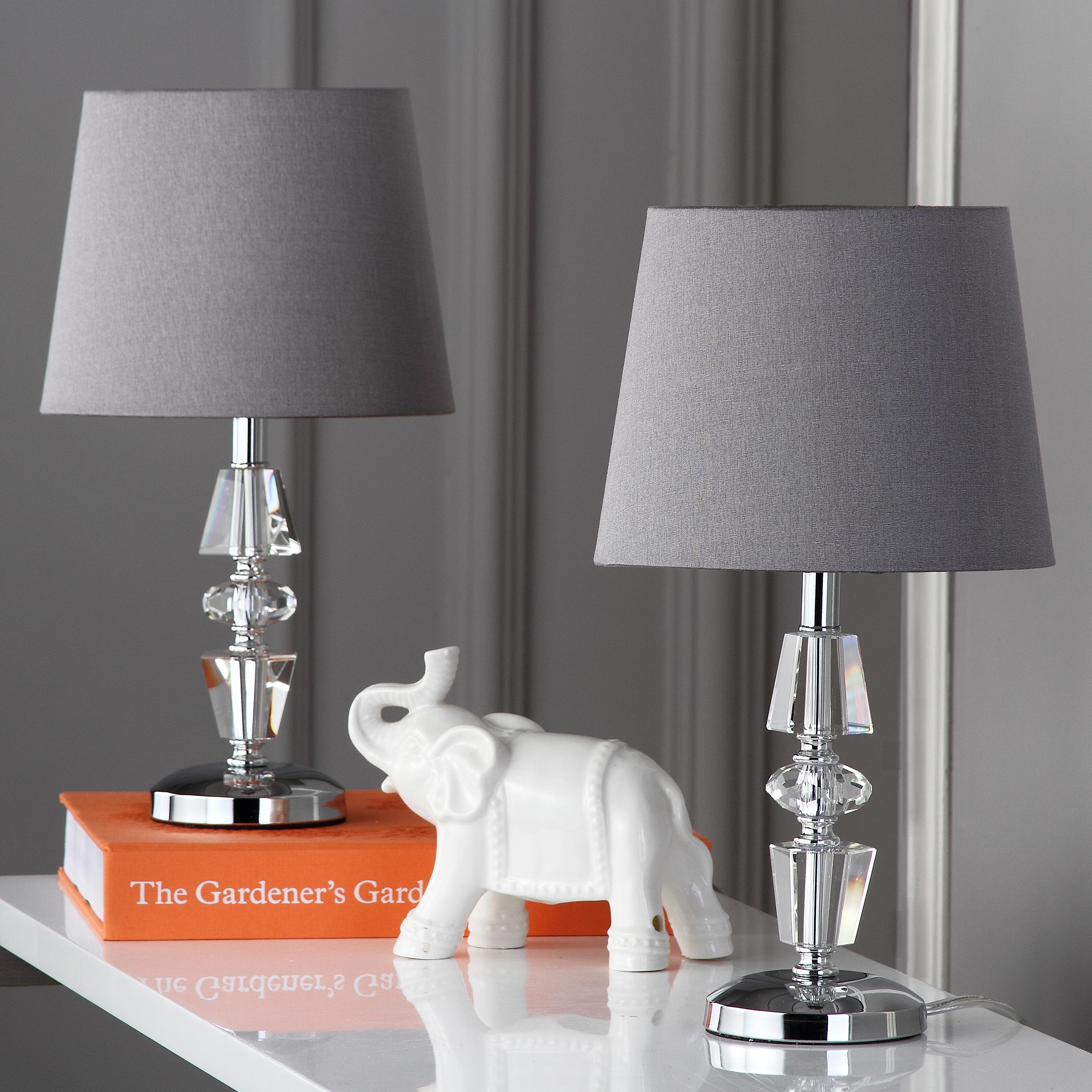 Click here for Safavieh Crystal Lamp (Set of 2)  Gray prices