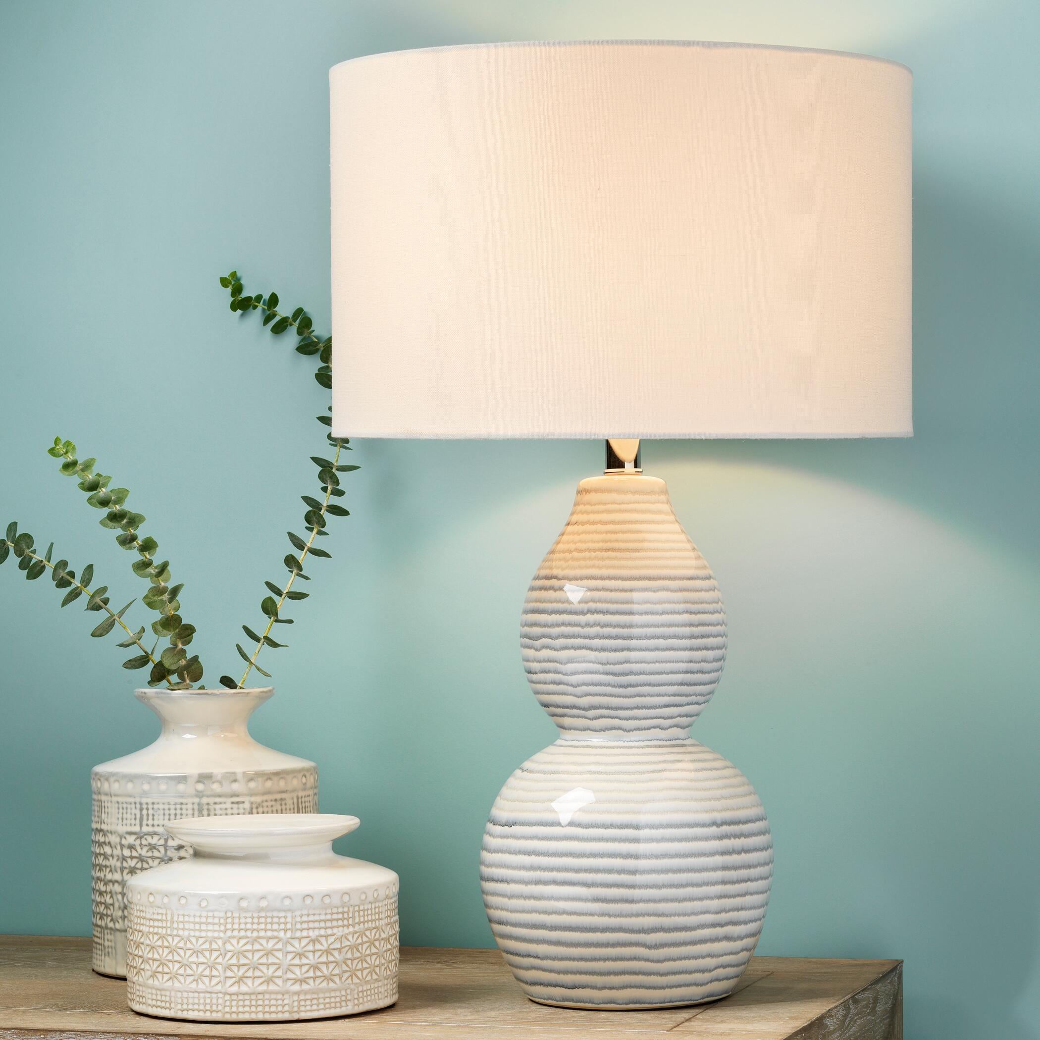 Click here for Home Accents Catalina Wave Table Lamp  White prices