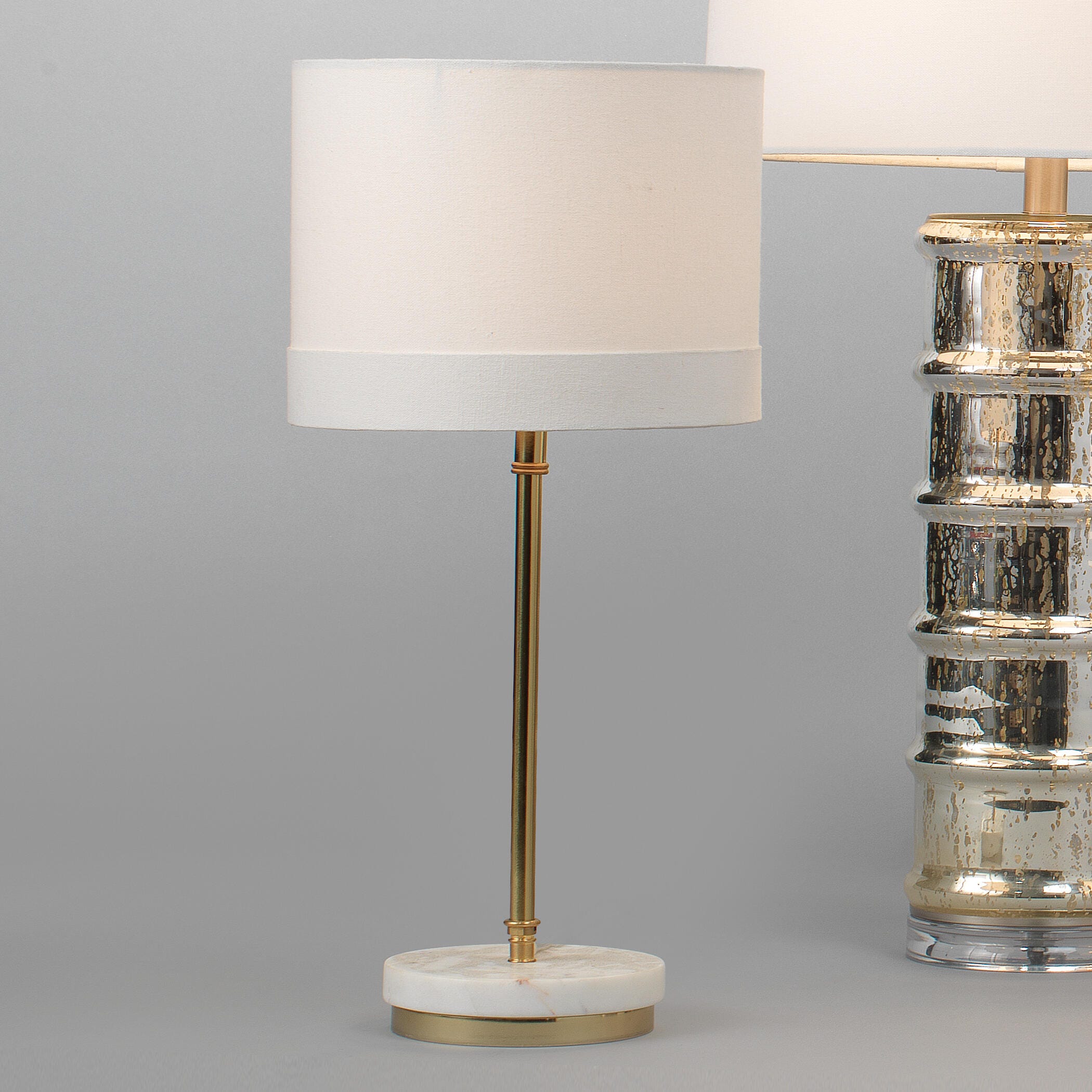 Click here for Home Accents Marble Base Grace Table Lamp  White prices