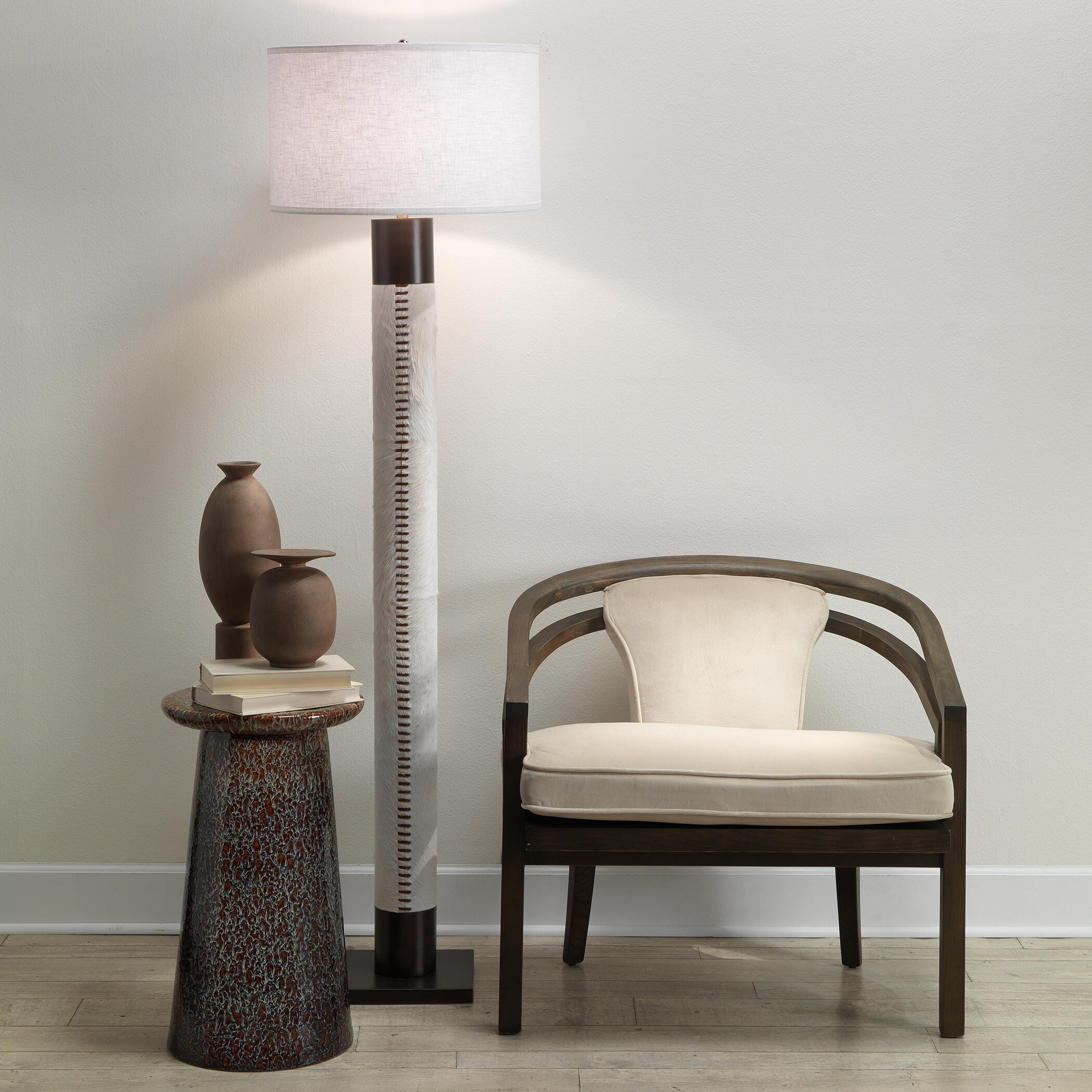 Click here for Relaxed Elegance Bennett Floor Lamp  White prices
