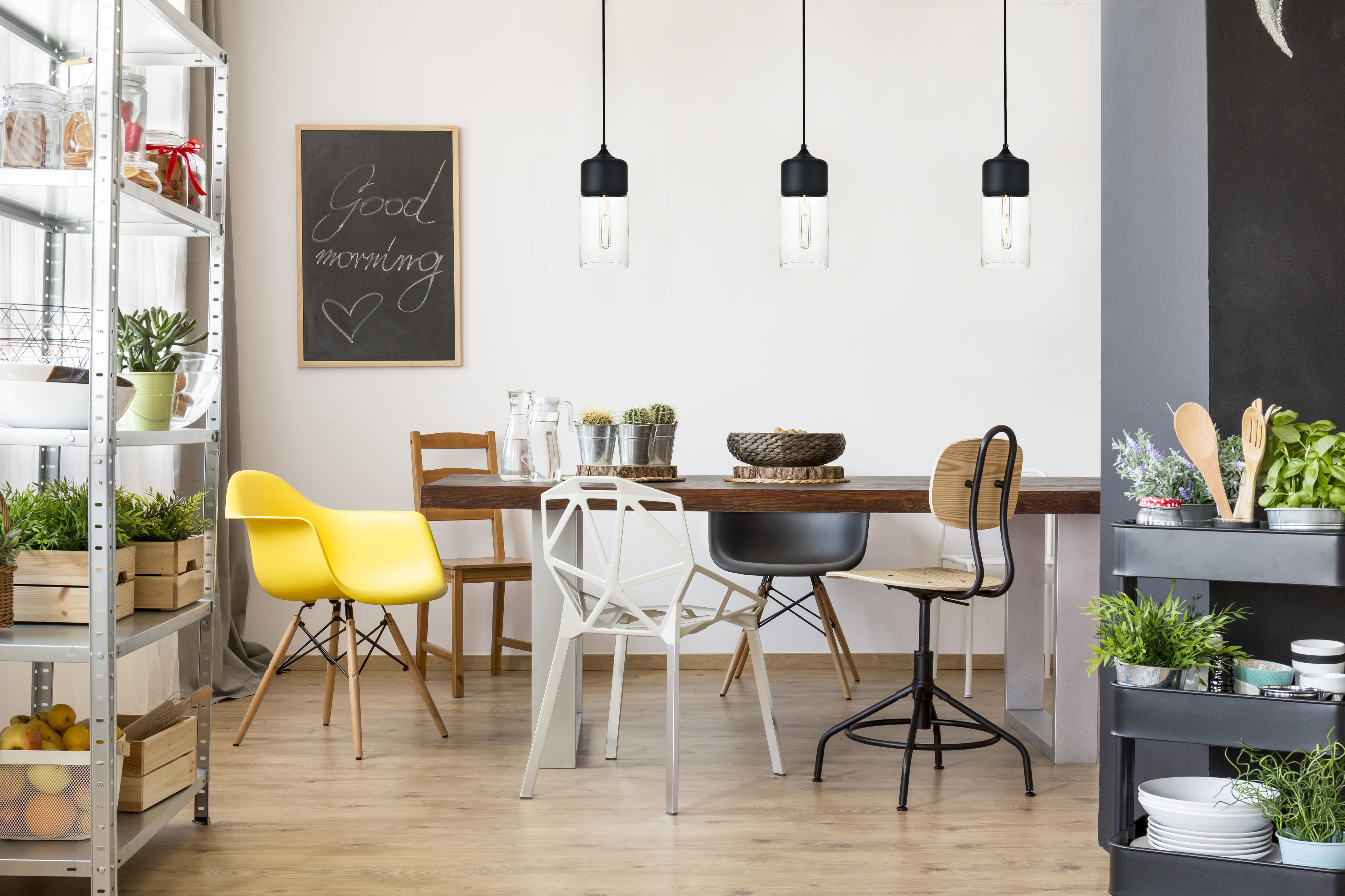 Click here for Living District Ashwell 1 Light Black Pendant w/ C... prices