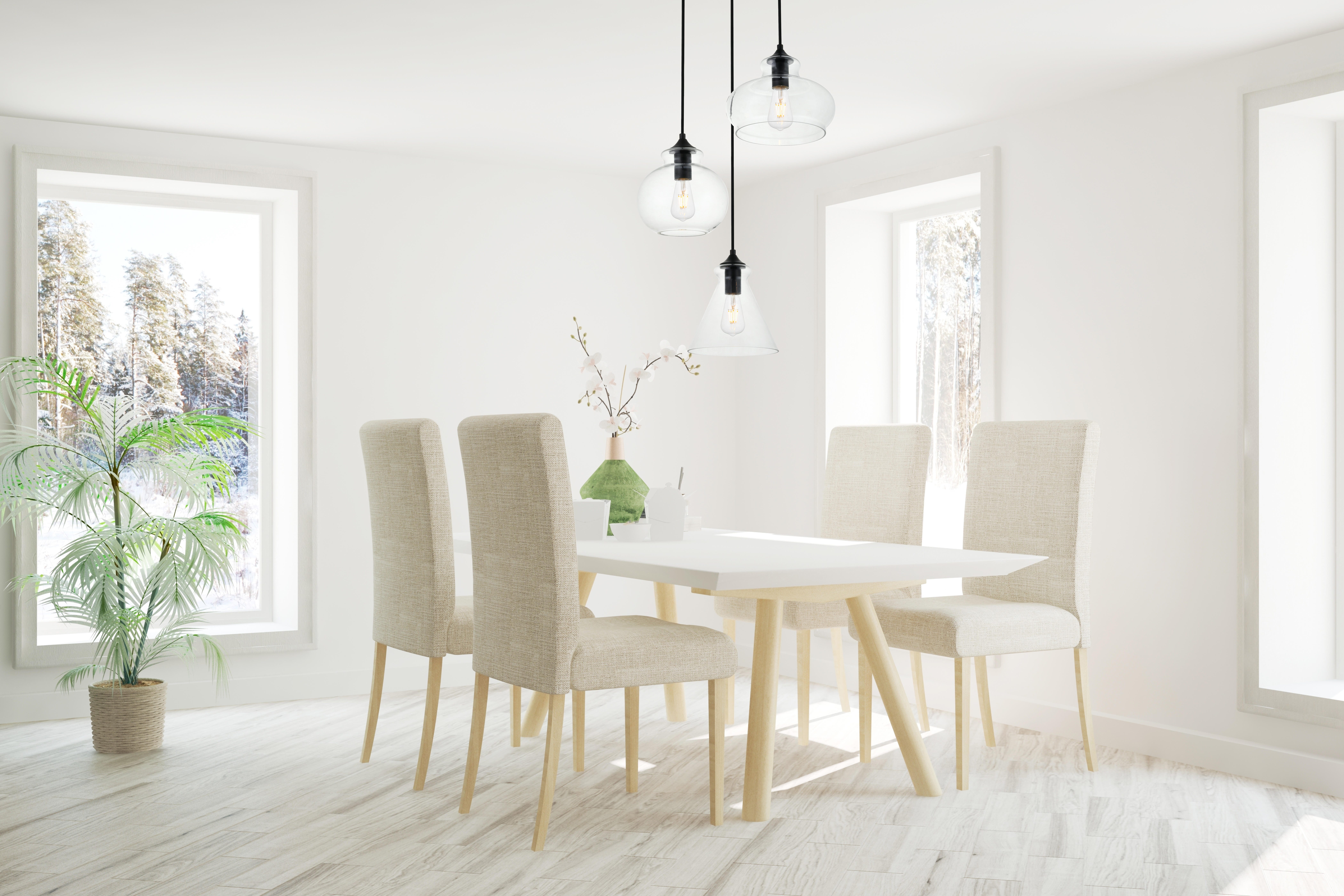 Click here for Living District Destry 3 Lights Black Pendant w/ C... prices