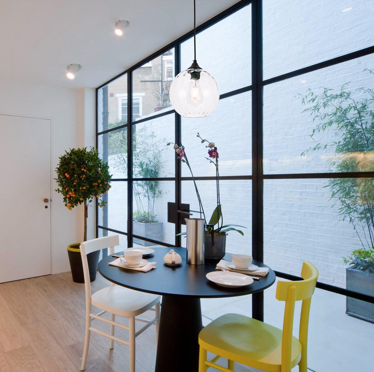 Click here for Living District Cashel 1 Light Black And Clear Gla... prices