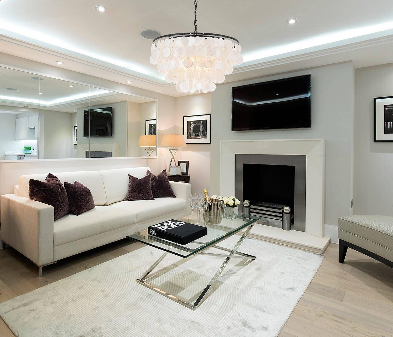 Click here for Living District Selene 4 Light Black Pendant  Blac... prices