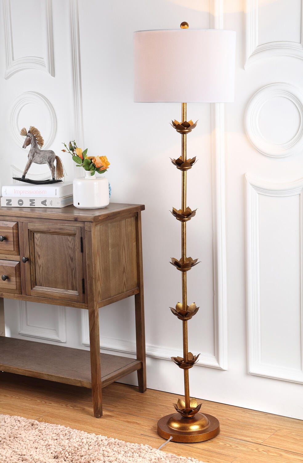 Click here for Safavieh Landen Leaf Floor Lamp  Gold prices