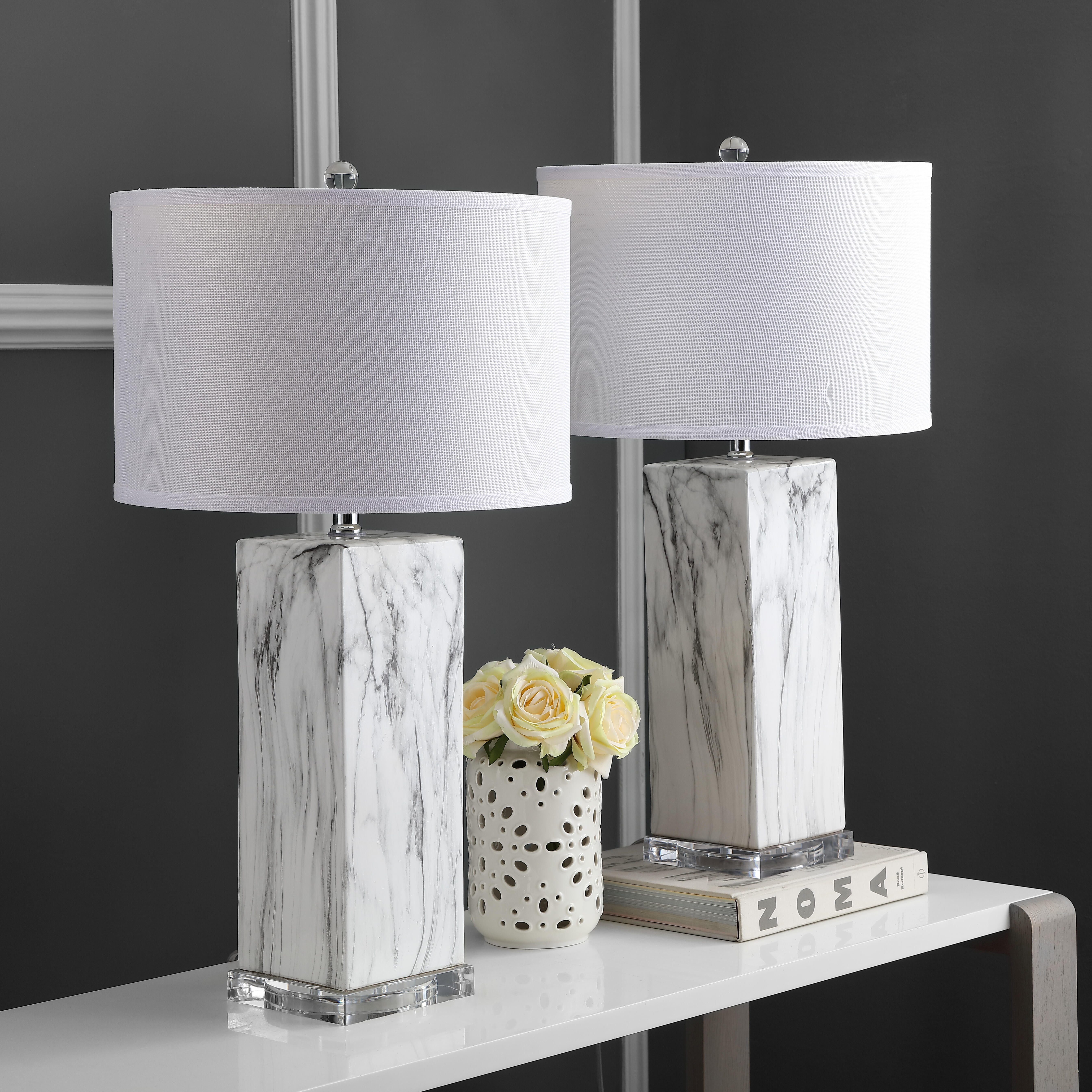 Click here for Safavieh Marble Table Lamp (Set of 2)  Black/White... prices