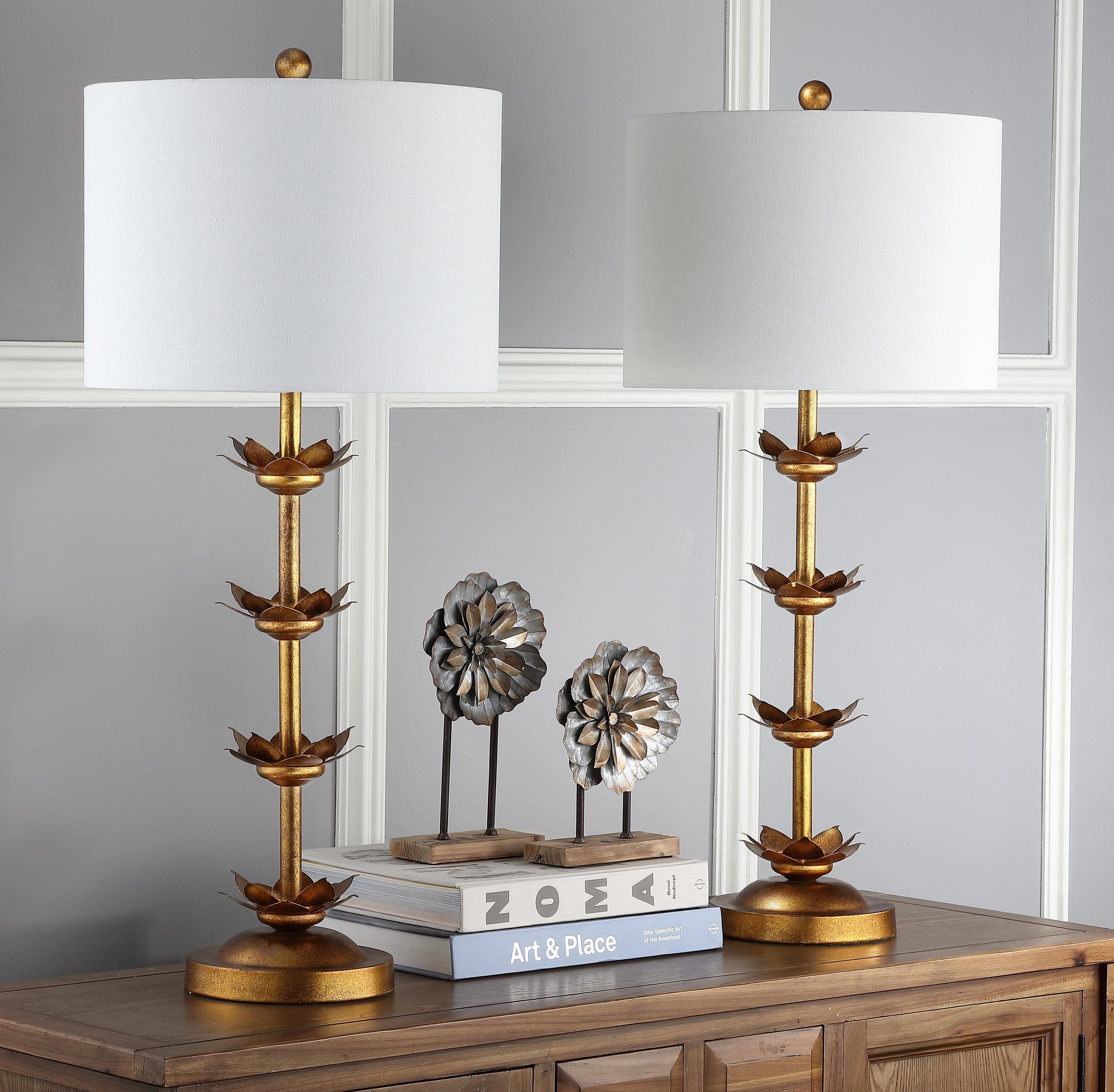 Click here for Safavieh Lani Table Lamp (Set of 2)  Antique Gold prices