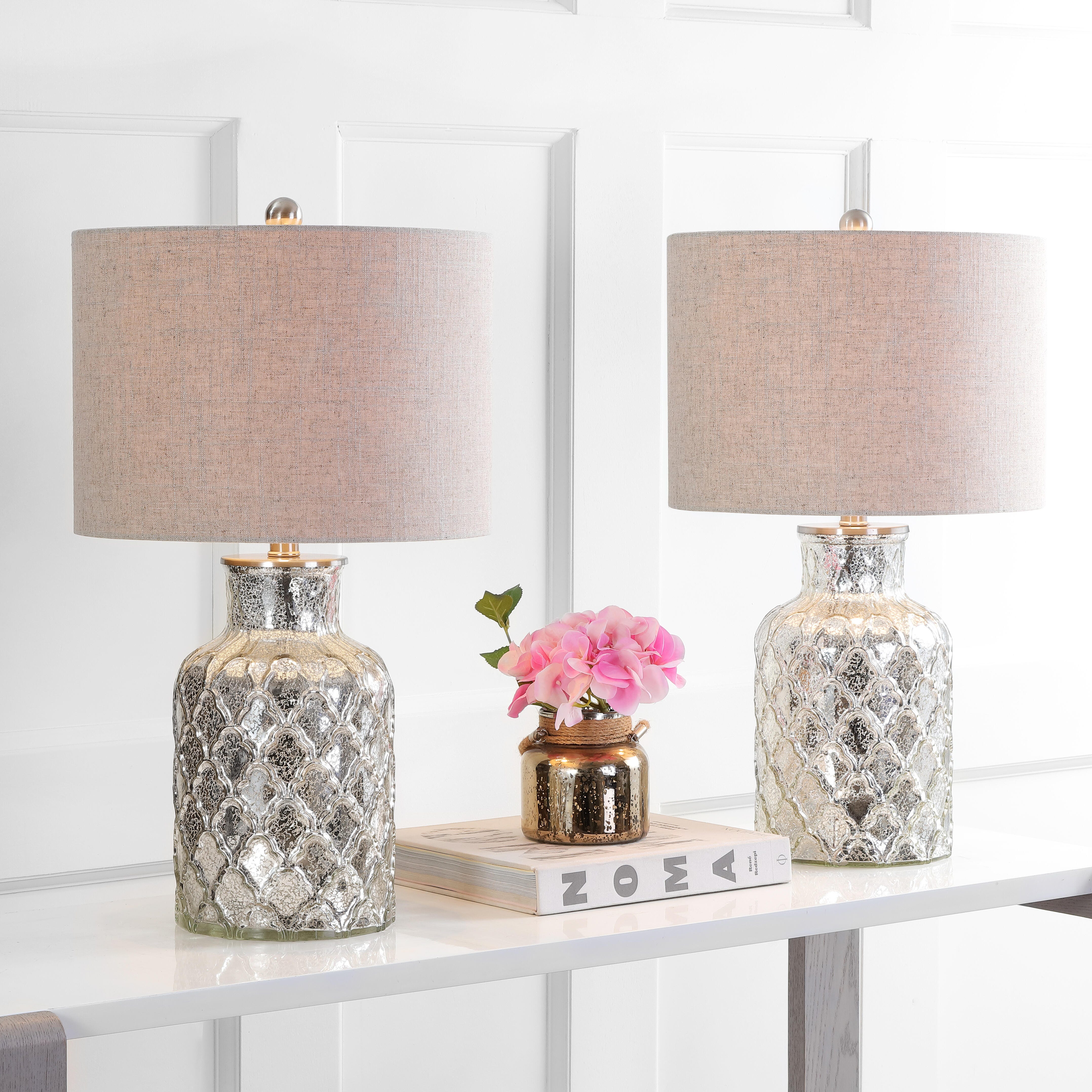 Click here for Jonathan Y Alvord LED Glass Table Lamp (Set of 2)... prices