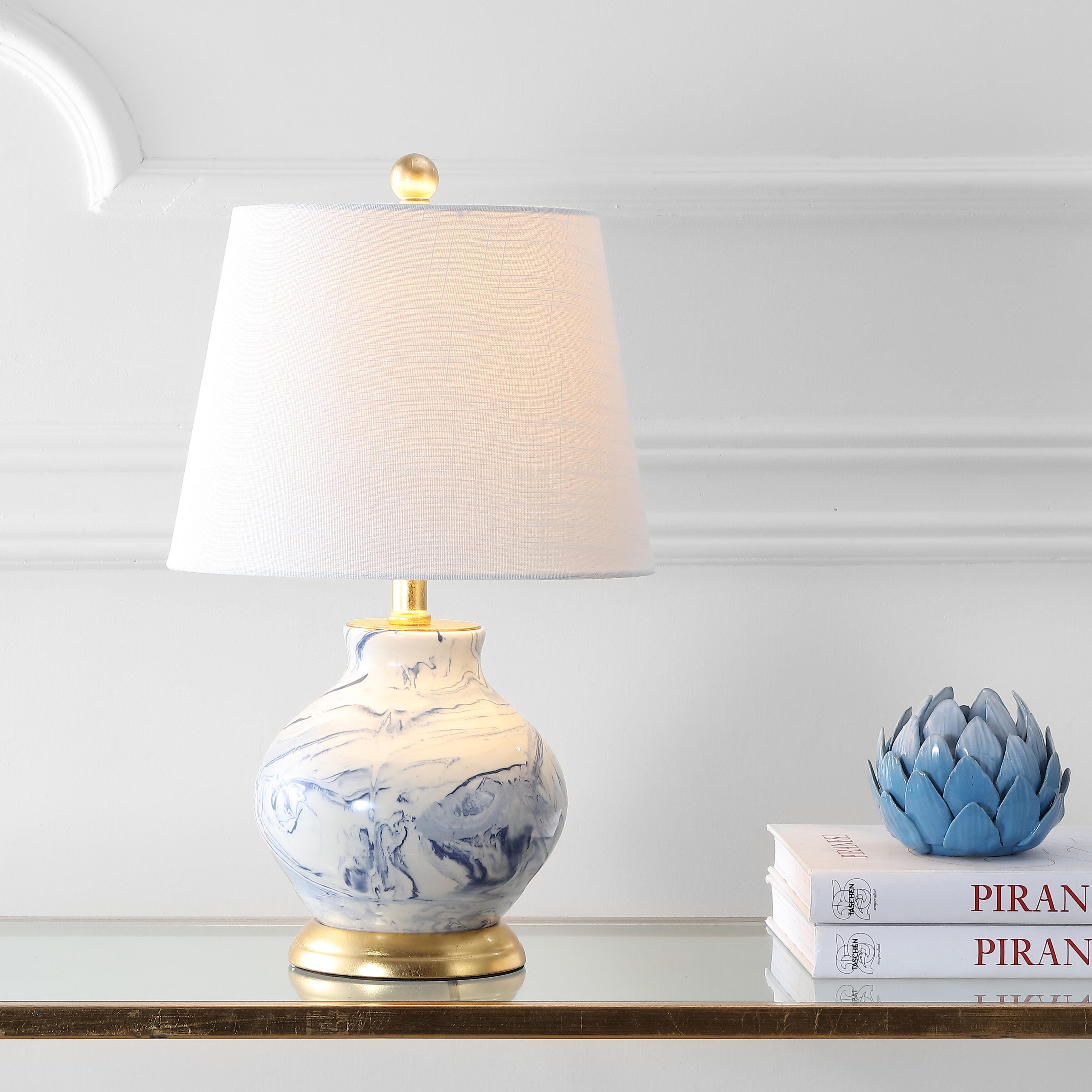 Click here for Jonathan Y Holly Table Lamp  Blue/White prices