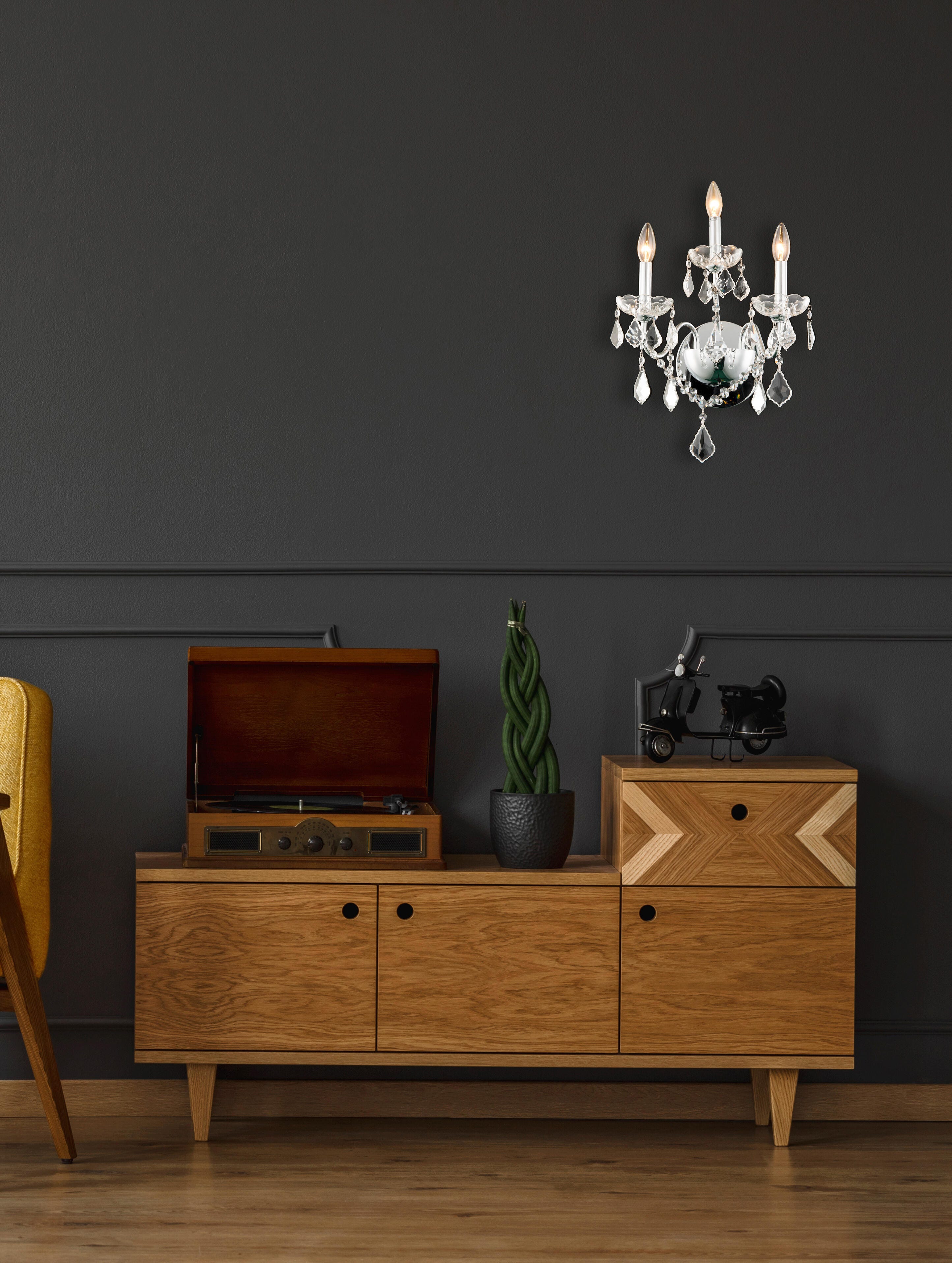 Click here for St. Francis 3 Light Chrome Wall Sconce prices