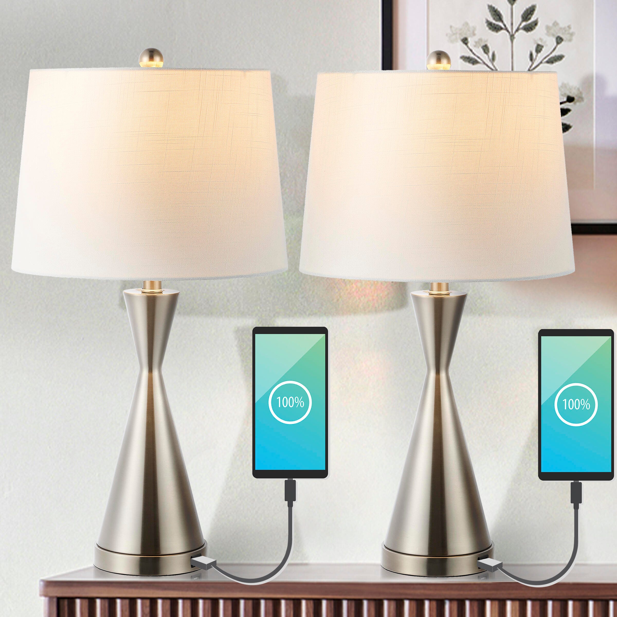 Click here for Colton Table Lamp with USB Charging Port (Set of 2... prices