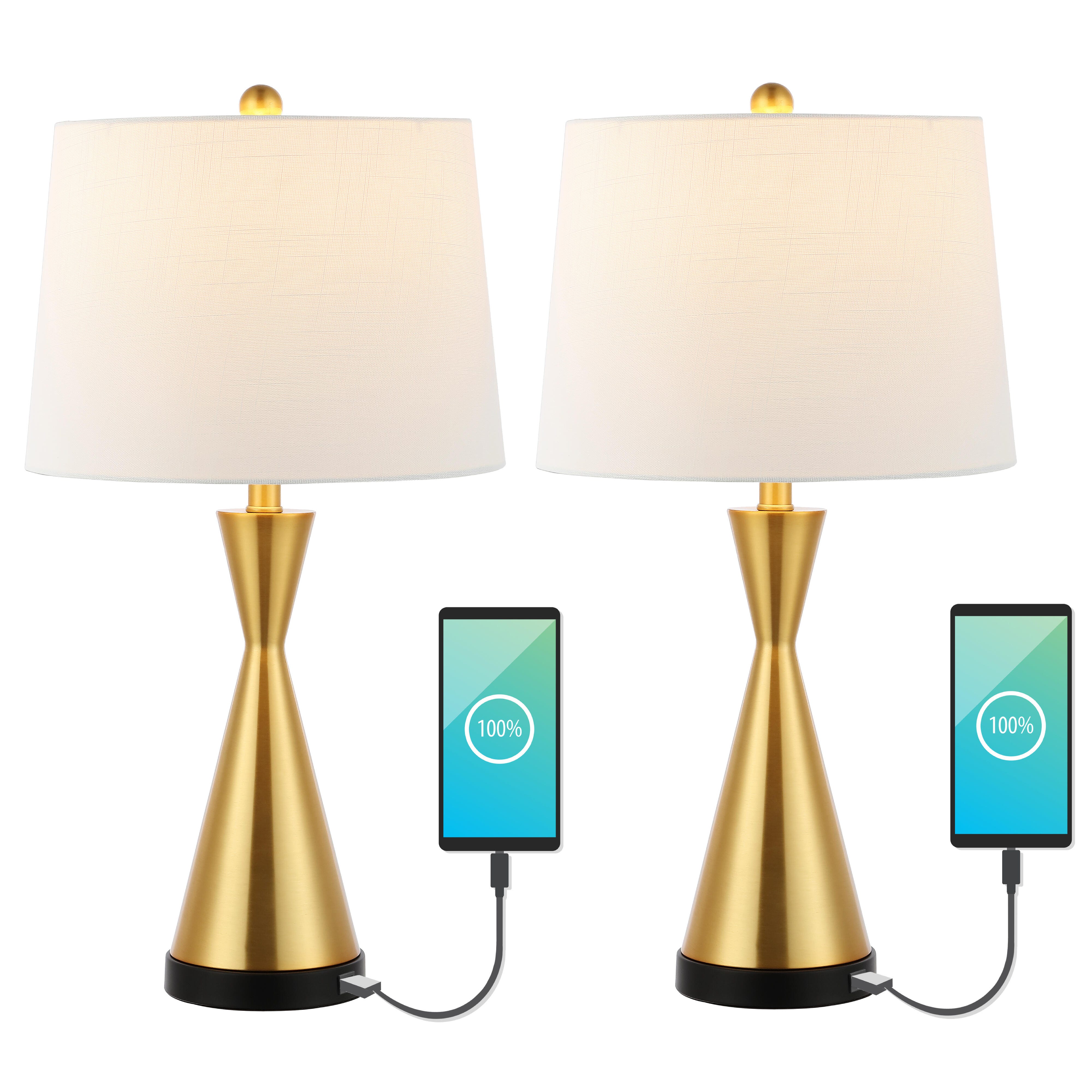 Click here for Colton Table Lamp with USB Charging Port (Set of 2... prices