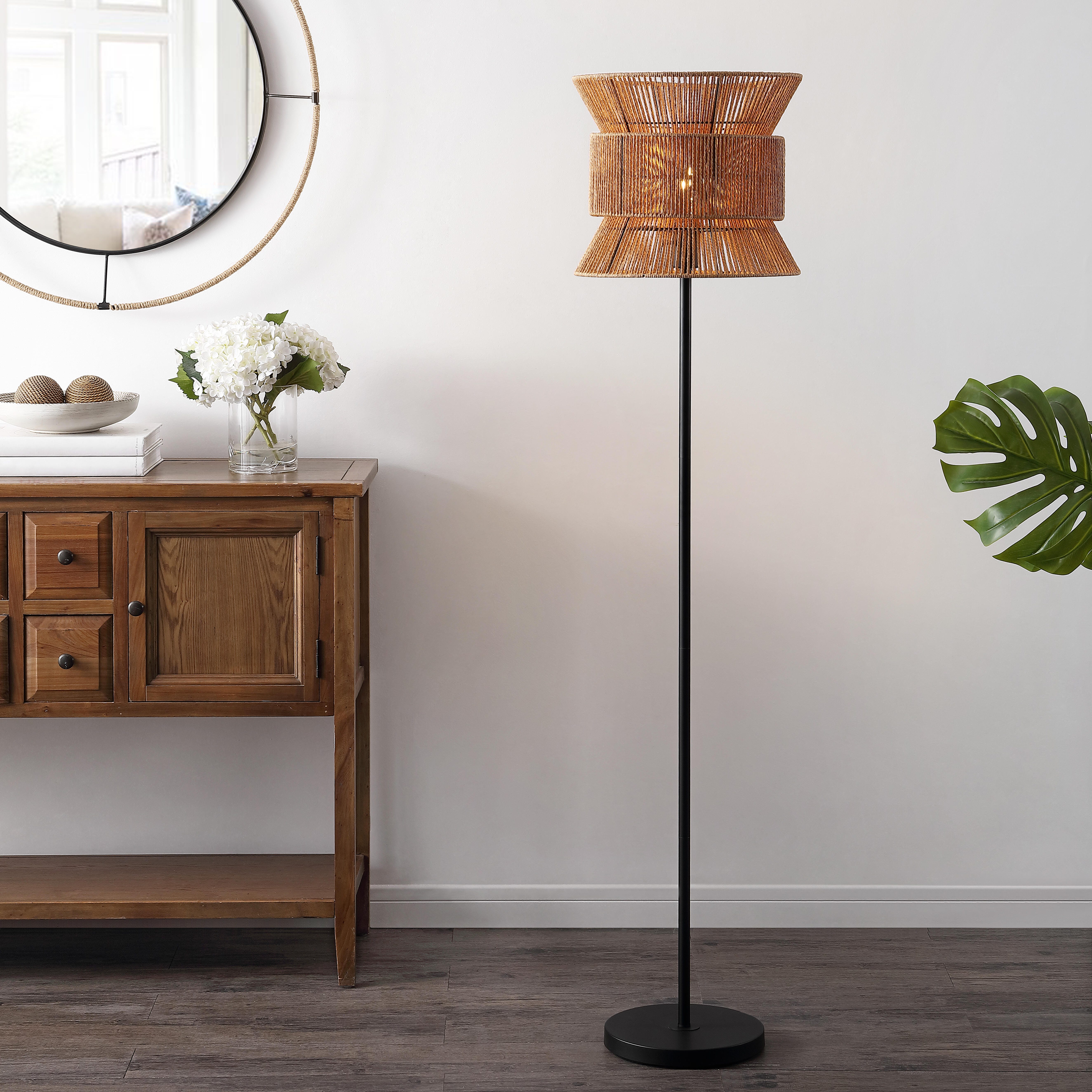Click here for Safavieh Boyer Floor Lamp  Natural/Black prices