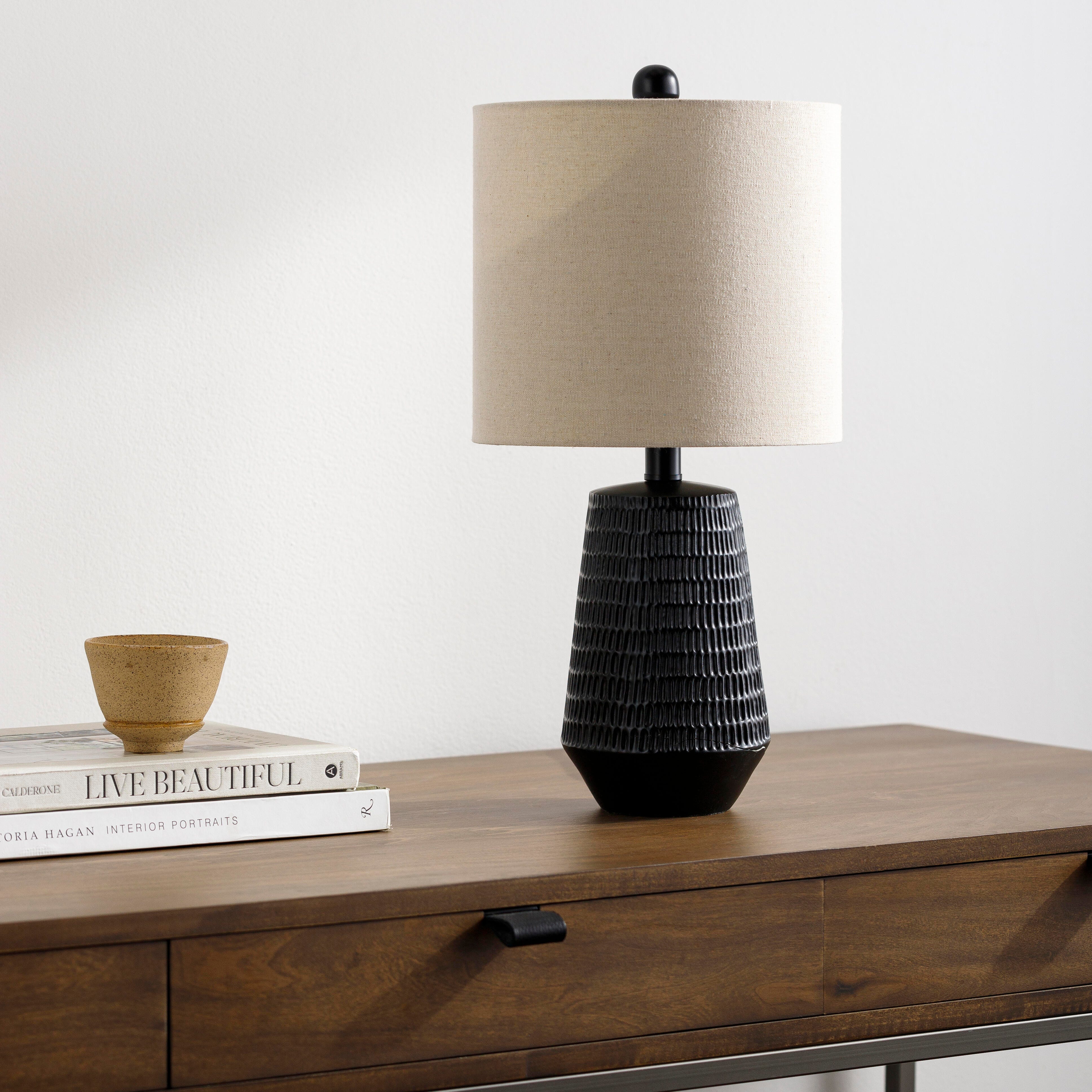 Click here for Livabliss Leipzig Black Table Lamp prices