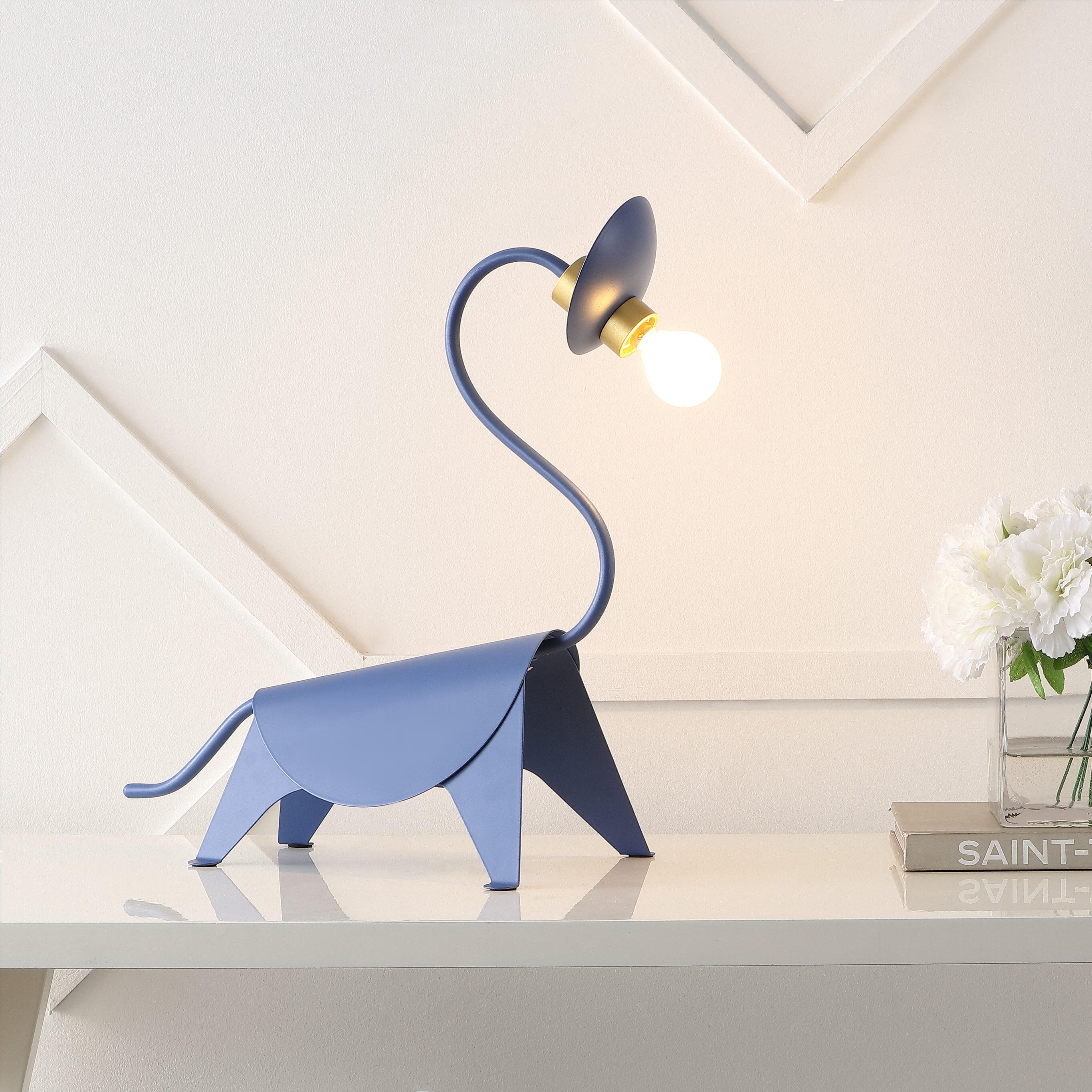 Click here for Jonathan Y Bradley Brachiosaurus LED Kids Lamp  Bl... prices