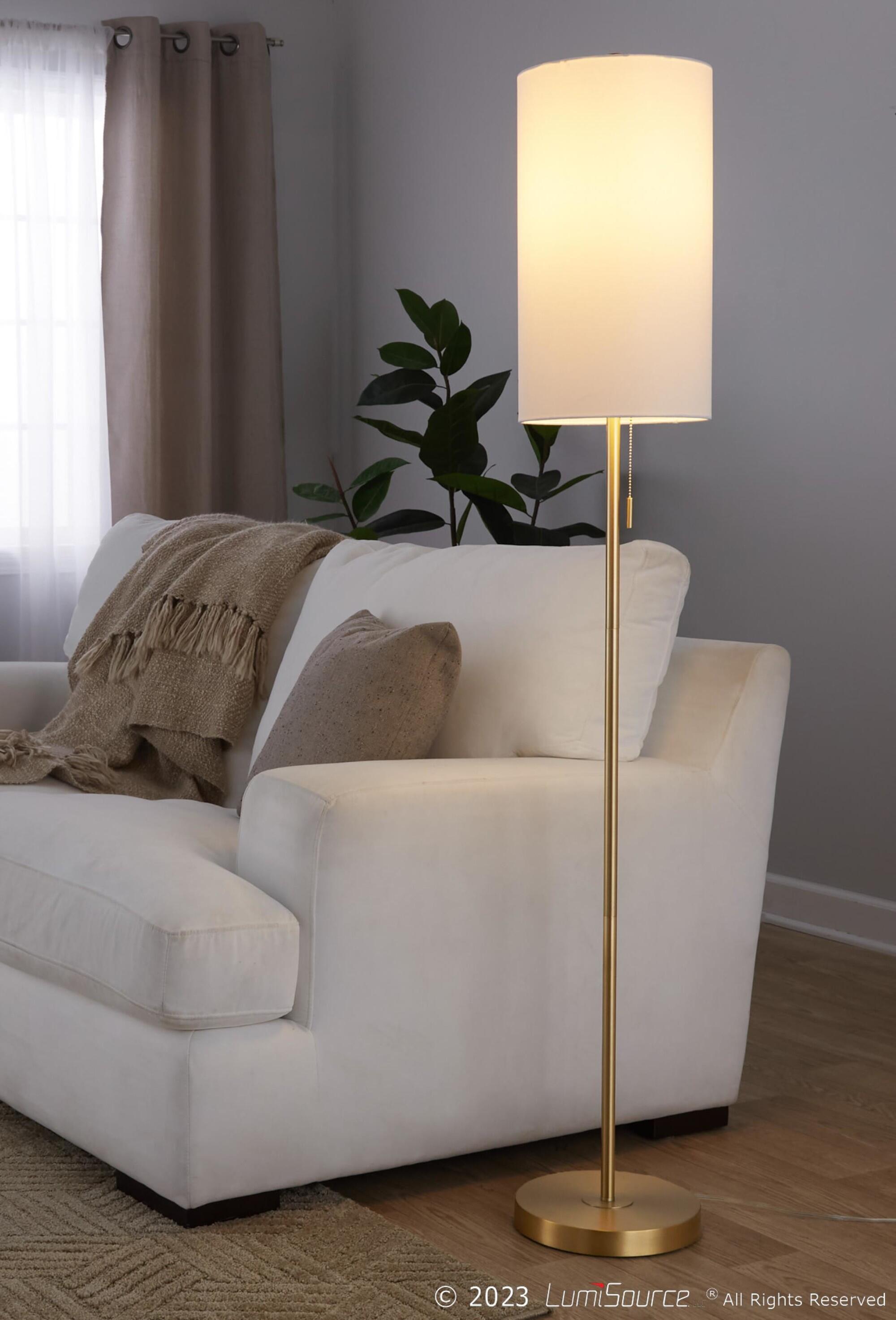 Click here for LumiSource Bounty Floor Lamp  White/Gold prices