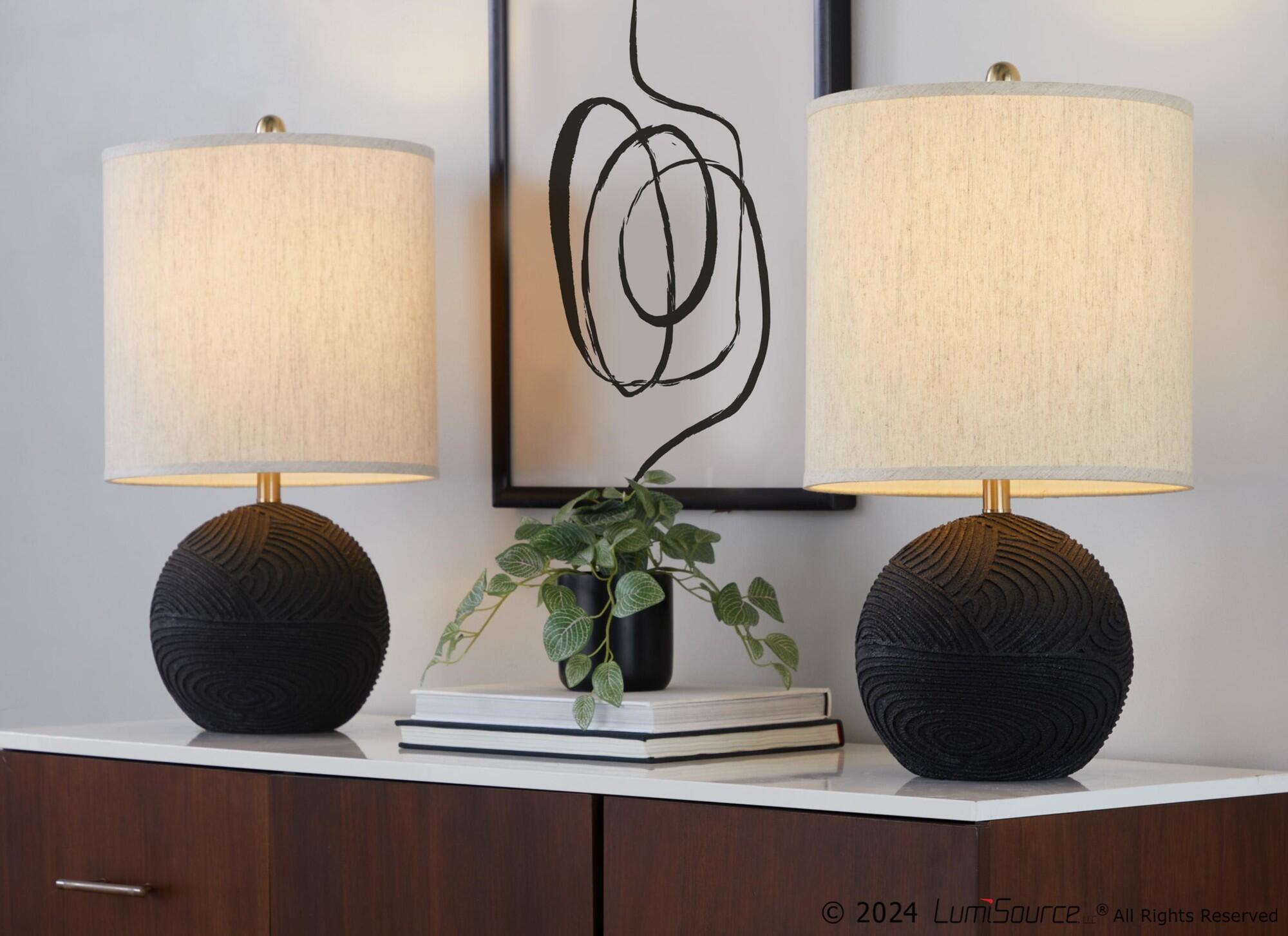 Click here for LumiSource Kona Table Lamp (Set of 2)  Black prices