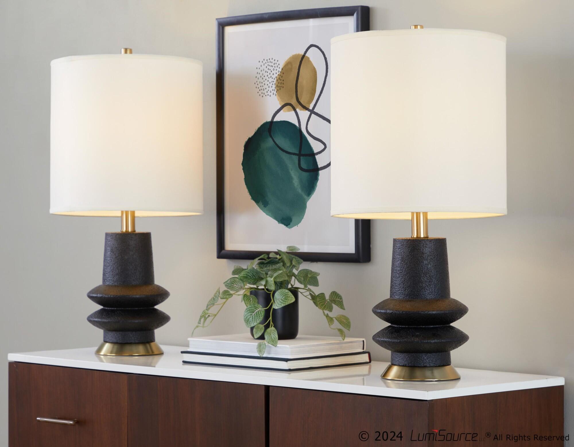 Click here for LumiSource Lloyd Table Lamp (Set of 2)  Black prices