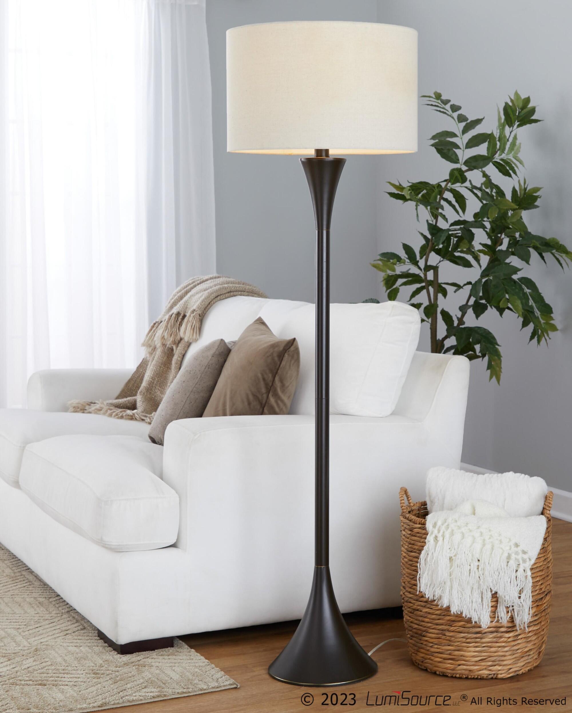 Click here for LumiSource Lenuxe Floor Lamp  Natural/Black prices