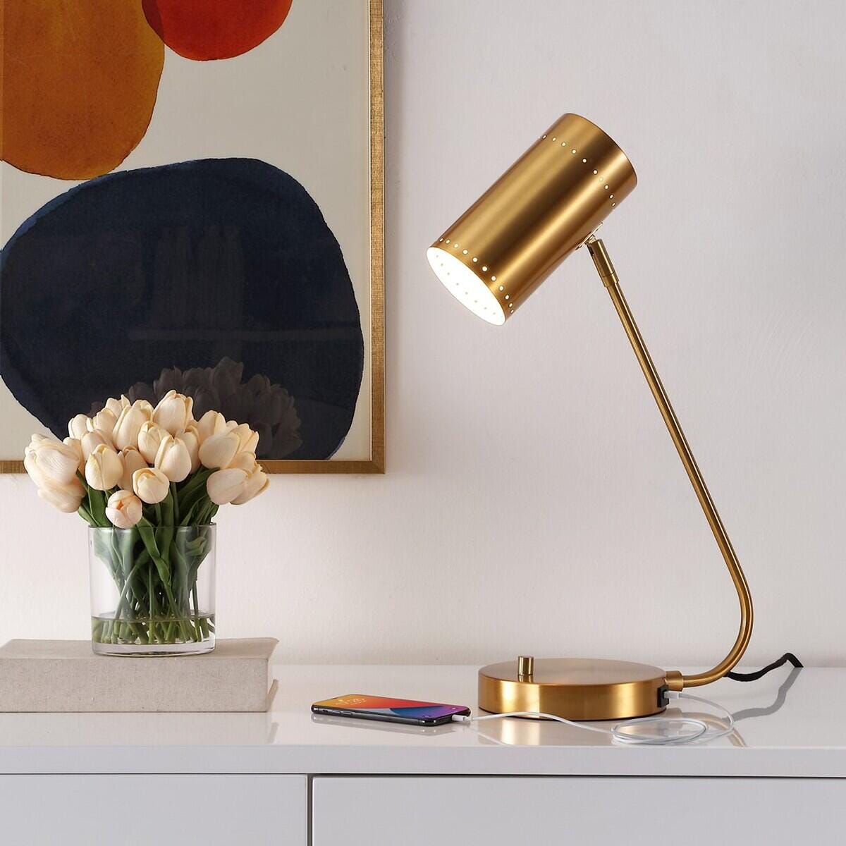 Click here for Safavieh Crane Table Lamp With USB Port  Gold prices