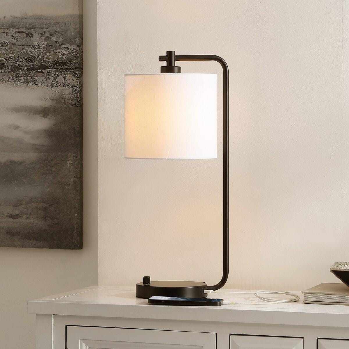 Click here for Safavieh Follett Table Lamp With USB Port  Black prices