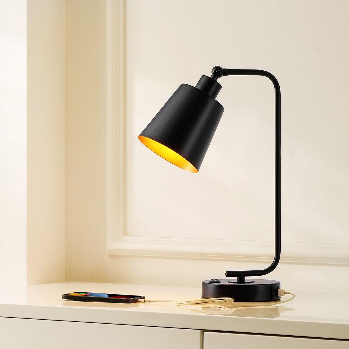 Click here for Safavieh Nobel Table Lamp With USB Port  Black prices