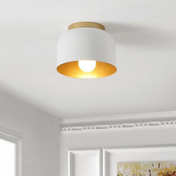 Click here for Safavieh Peale Flush Mount Light  White/Gold prices