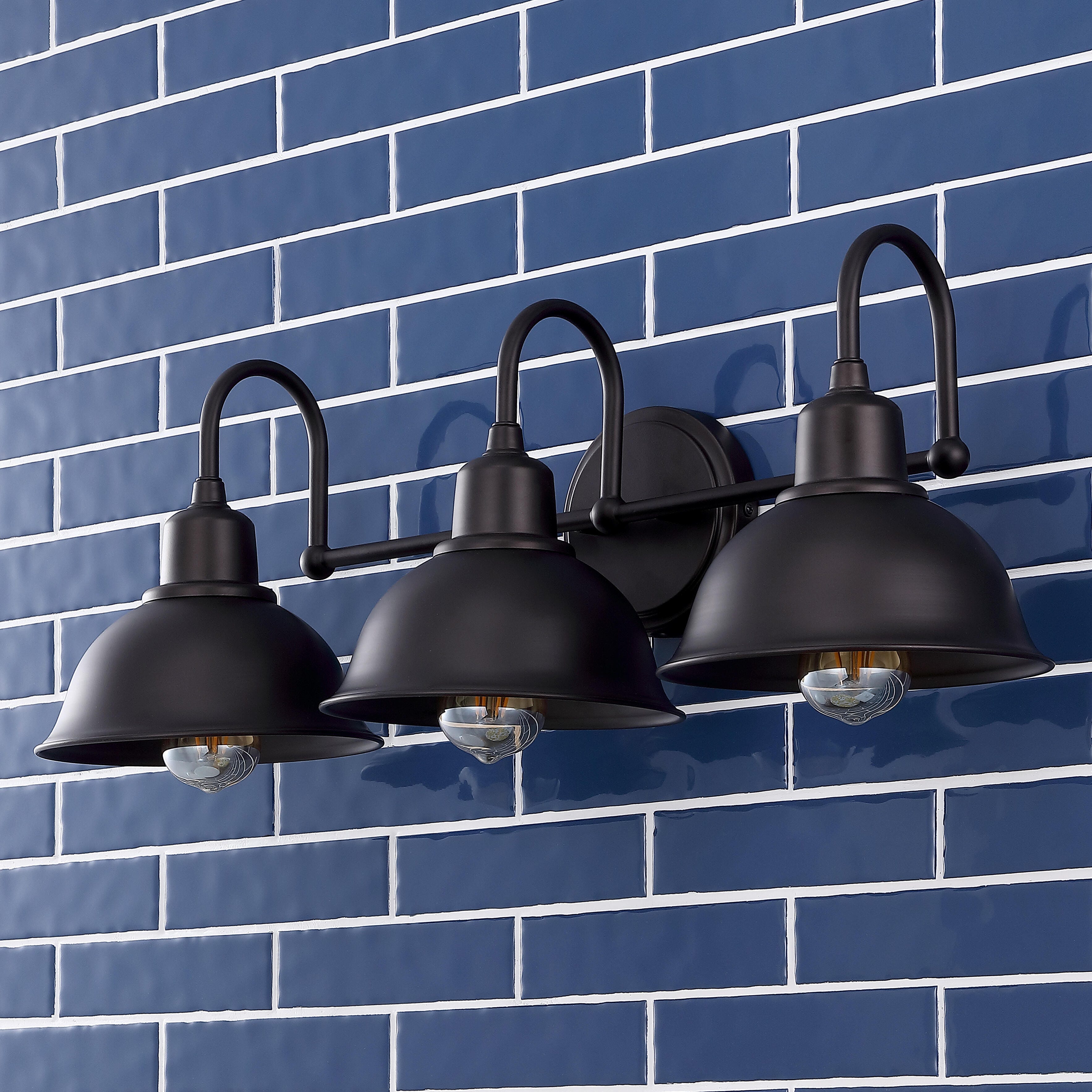 Click here for Jonathan Y 3-Light Iron Shade Vanity  Oil Rubbed B... prices