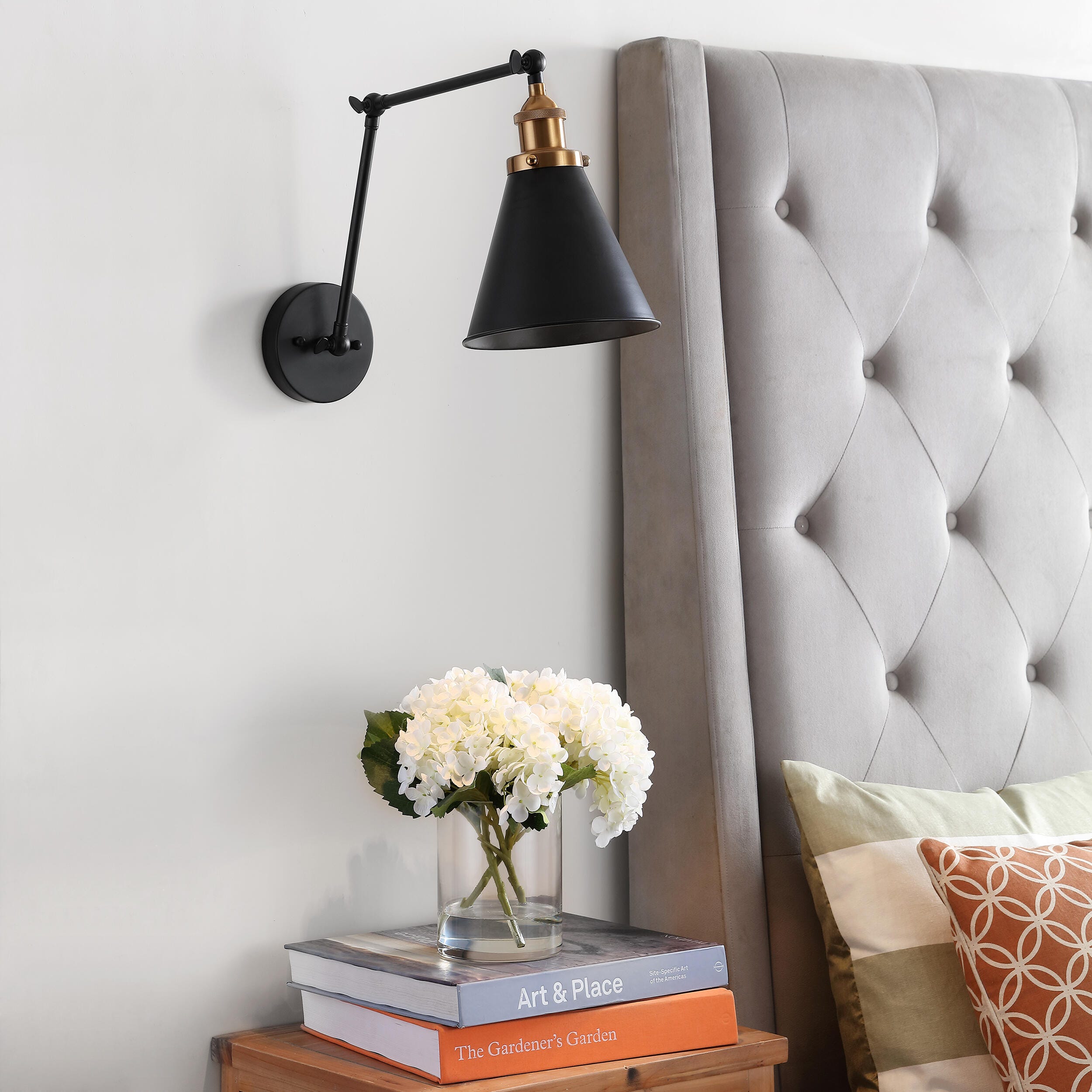Click here for Jonathan Y Adjustable Arm LED Wall Sconce  Black prices