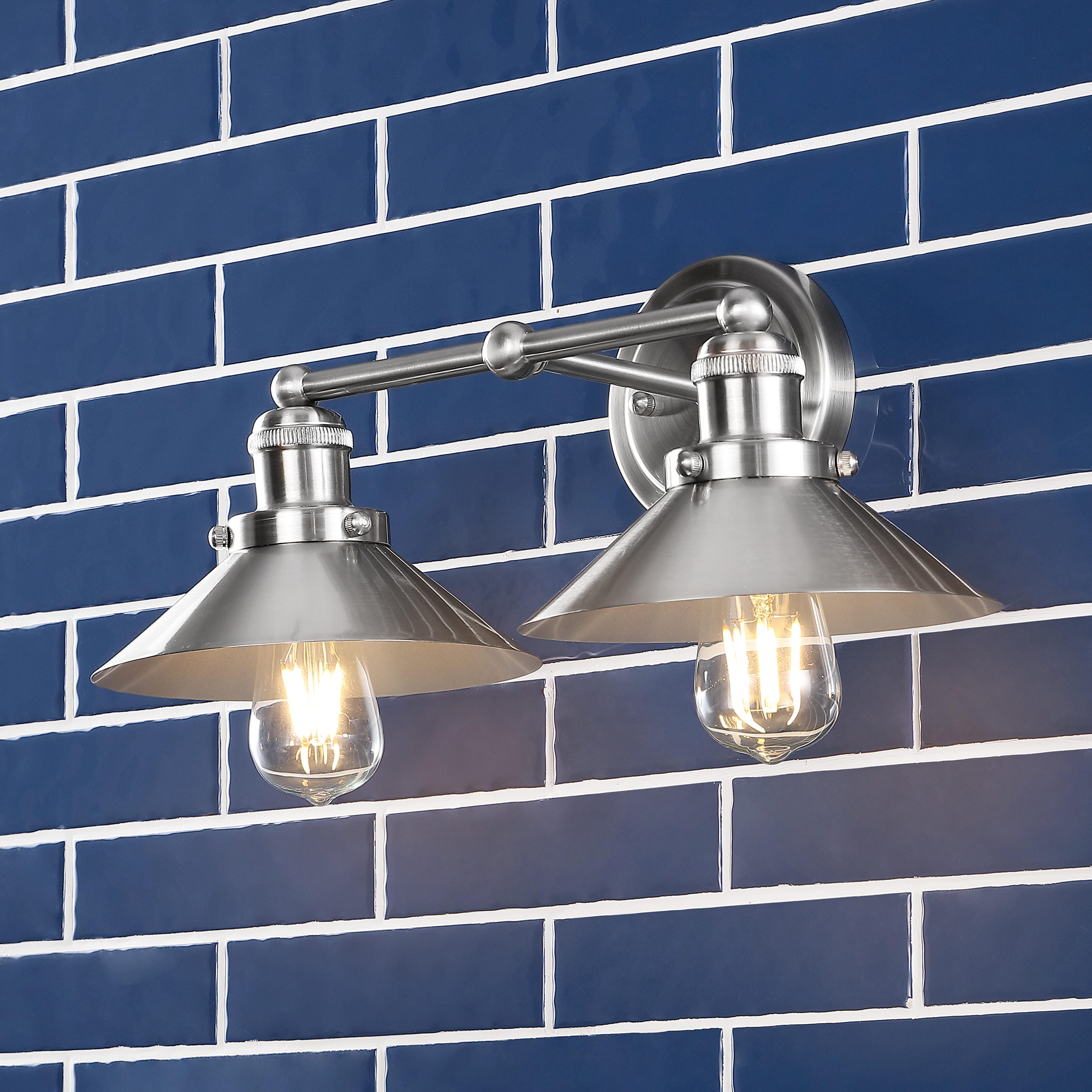 Click here for Jonathan Y July 17 2-light Sconce  Nickel prices