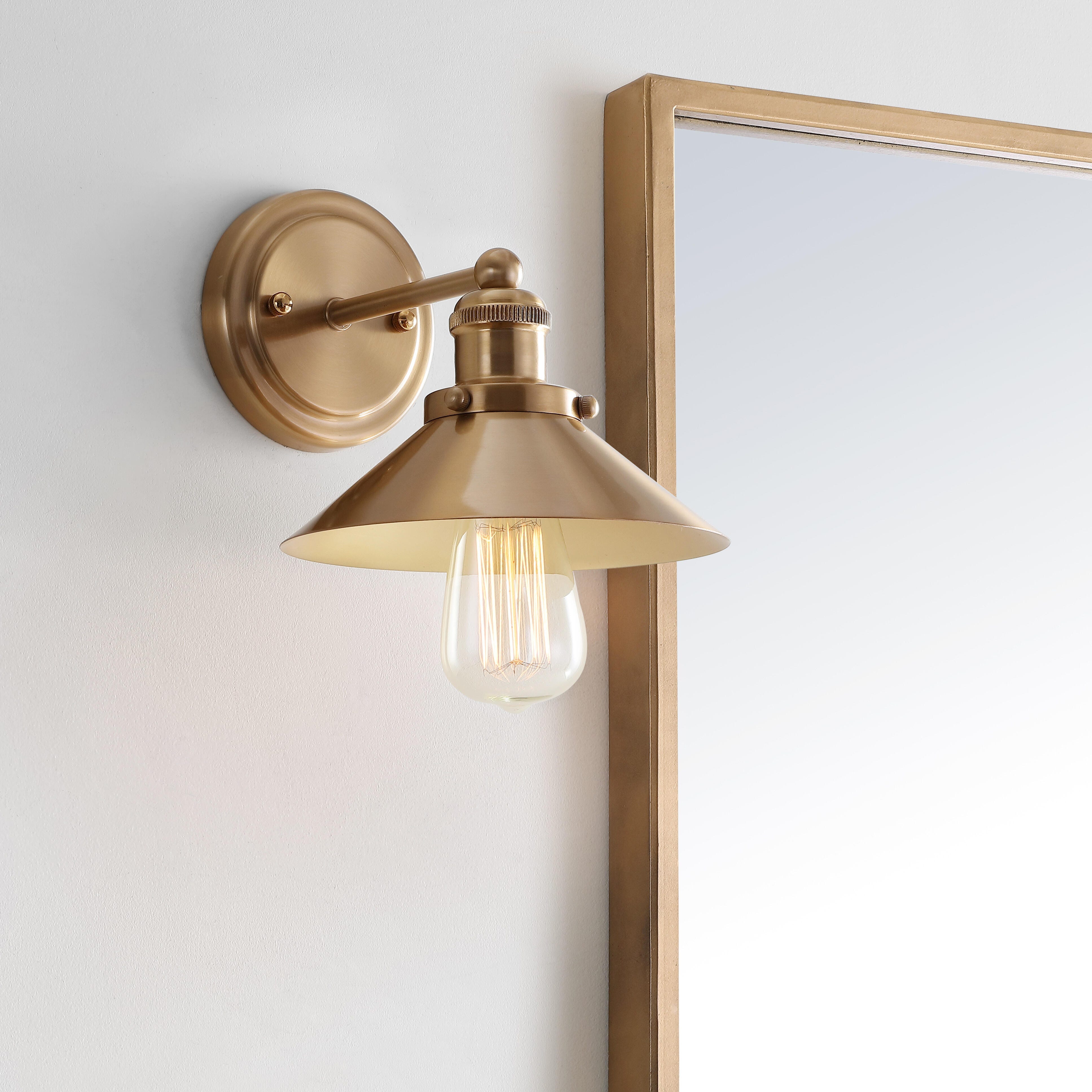 Click here for Jonathan Y July 8 Shade Sconce  Brass/Gold prices